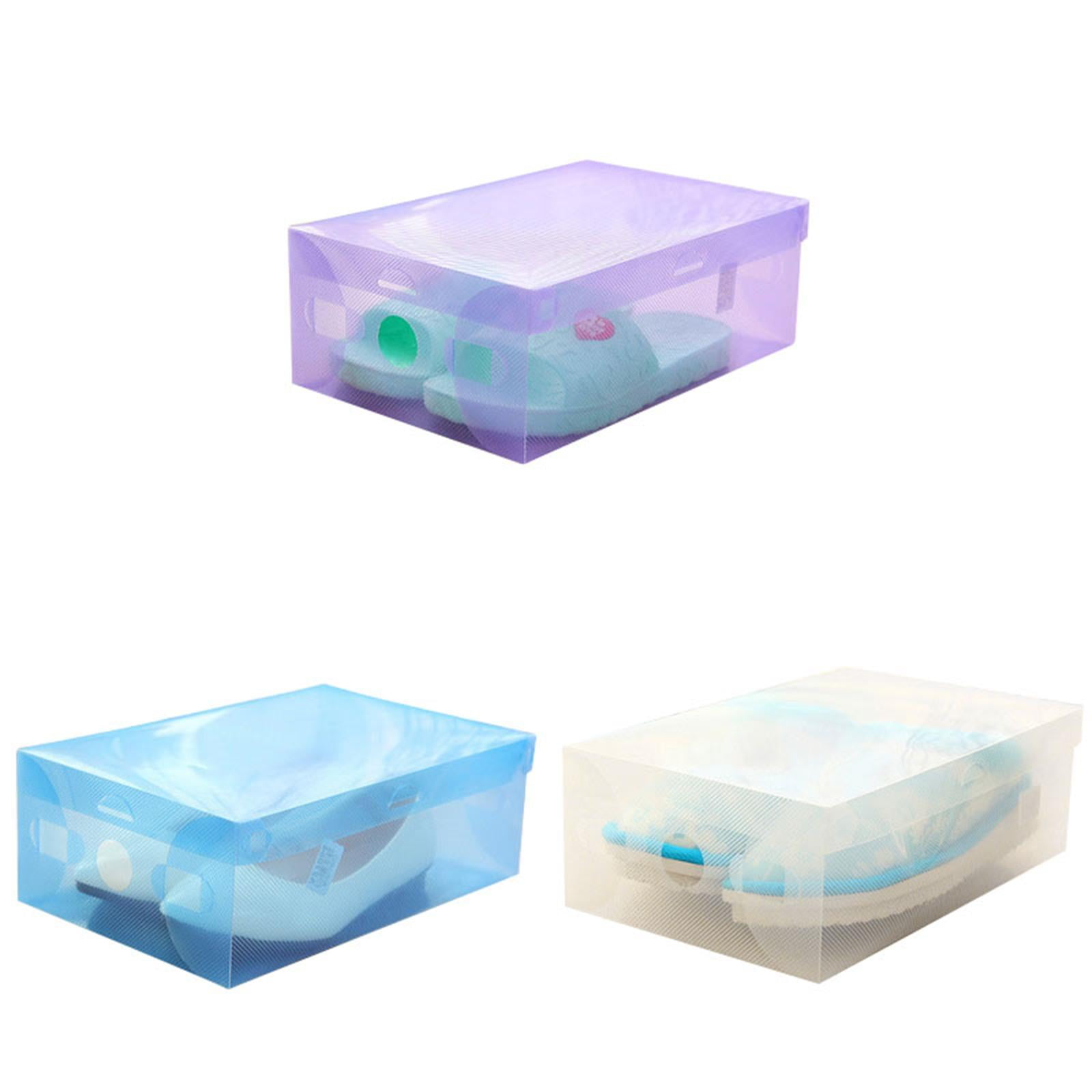 CMrtew Shoe Storage Box Multifunctional Color Plastic Storaget Box ...