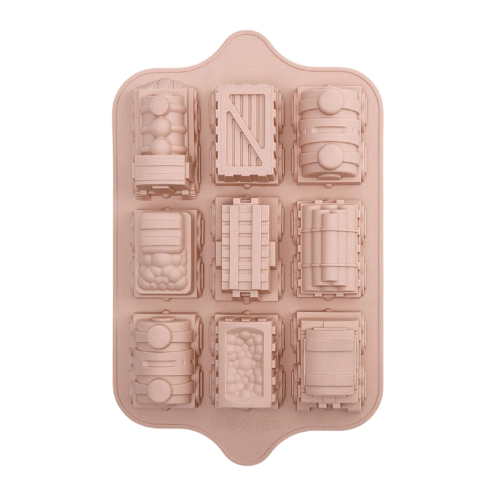 CMrtew Silicone Train Cake Mold - 9 Cavity Non-stick Baking Mold for ...