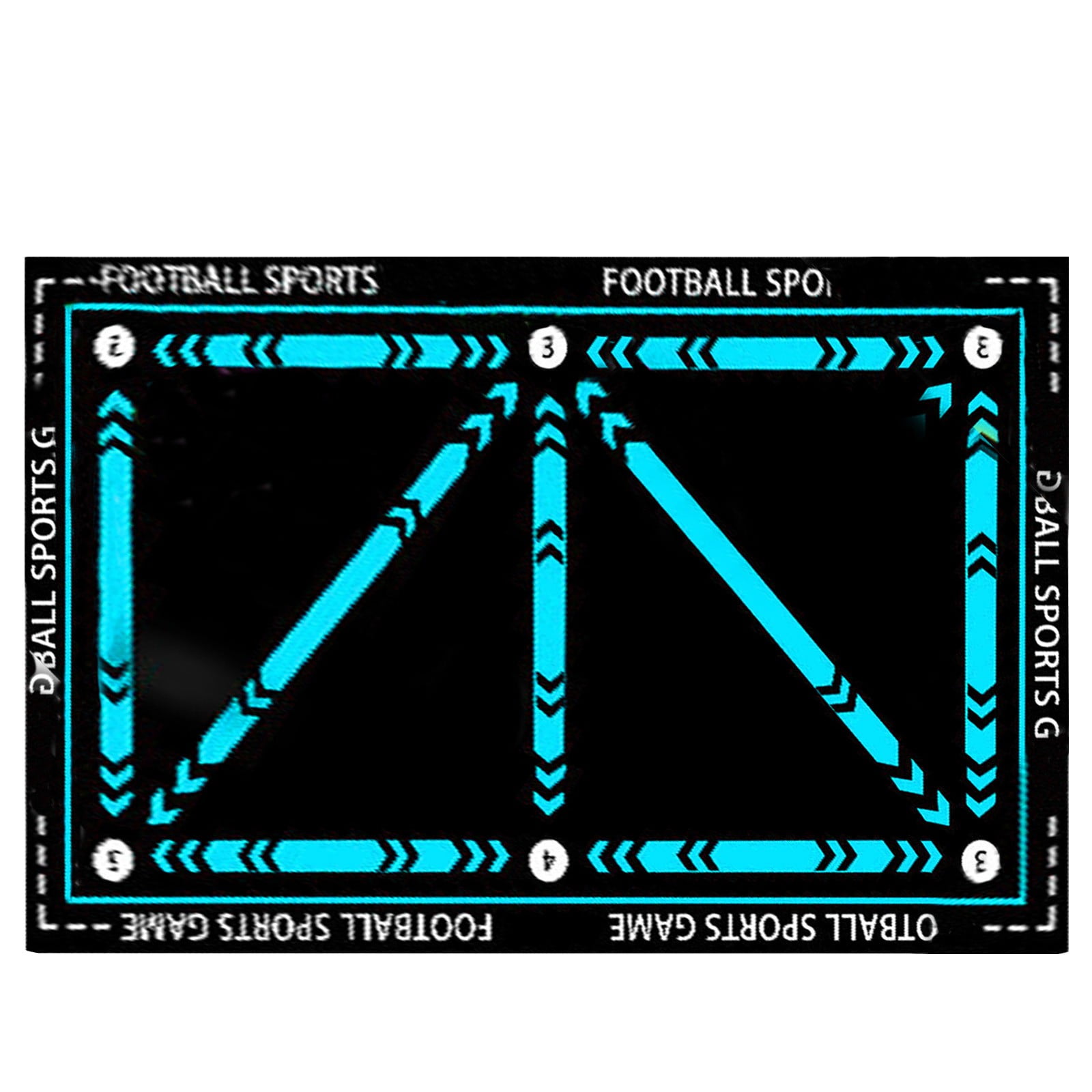 CMrtew Soccer Training Mat, Football Footstep Training Non Slip Mat ...