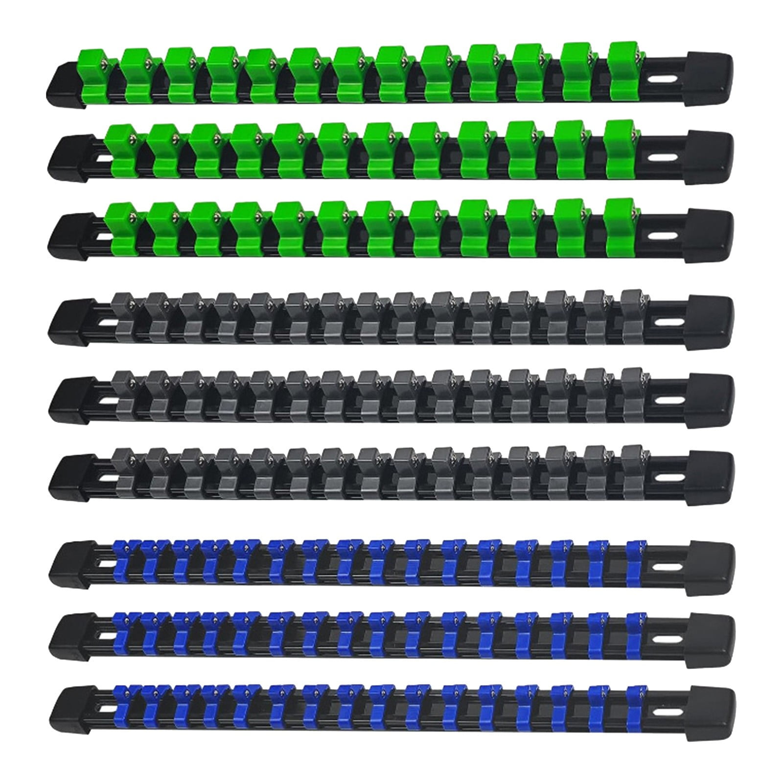 CMrtew Socket Organizer Drive Tool Bracket Kit Portable Plastic Socket ...