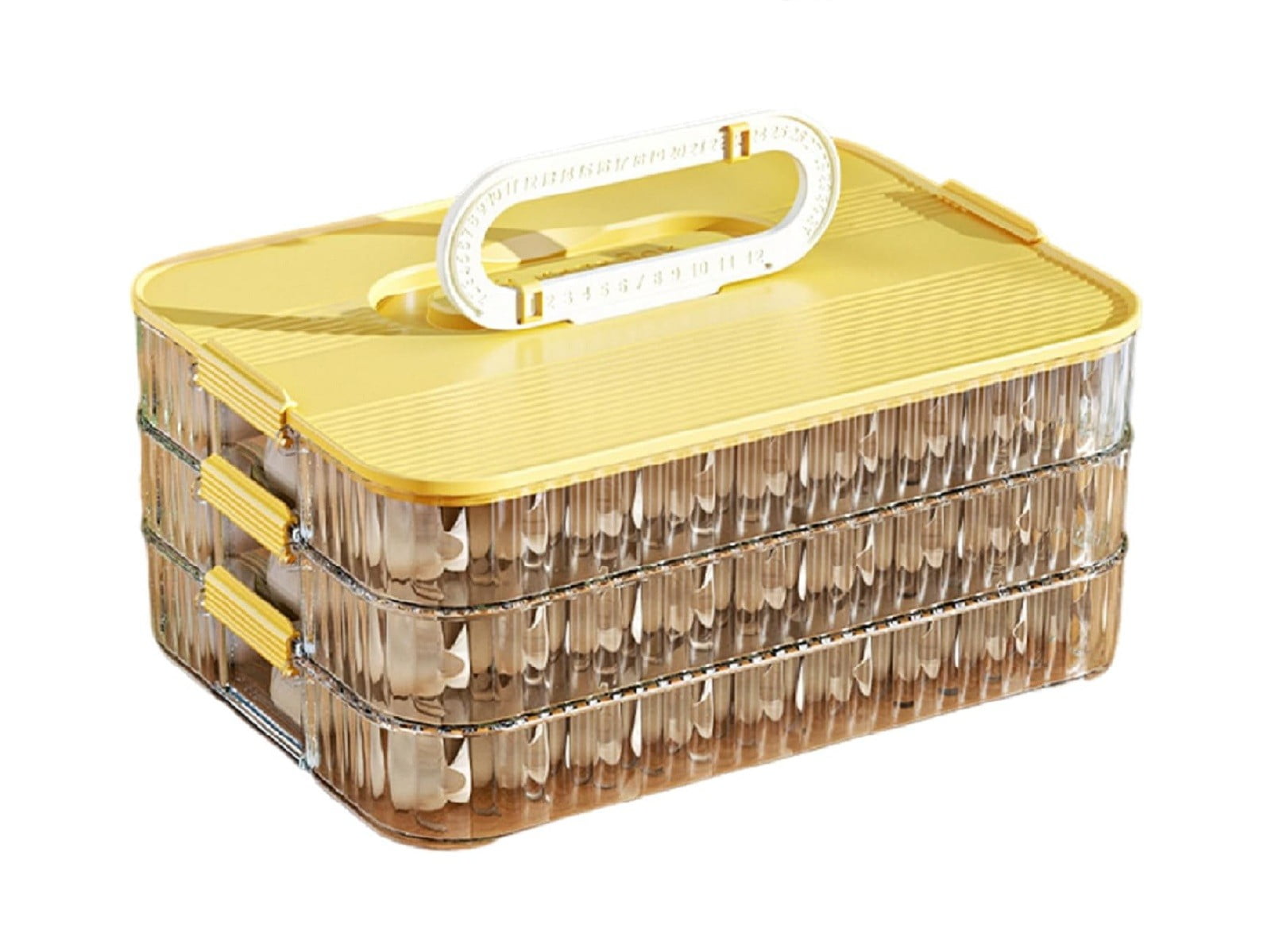 CMrtew Storage Box with Lid for Freezer Practical Dumpling Freezing ...