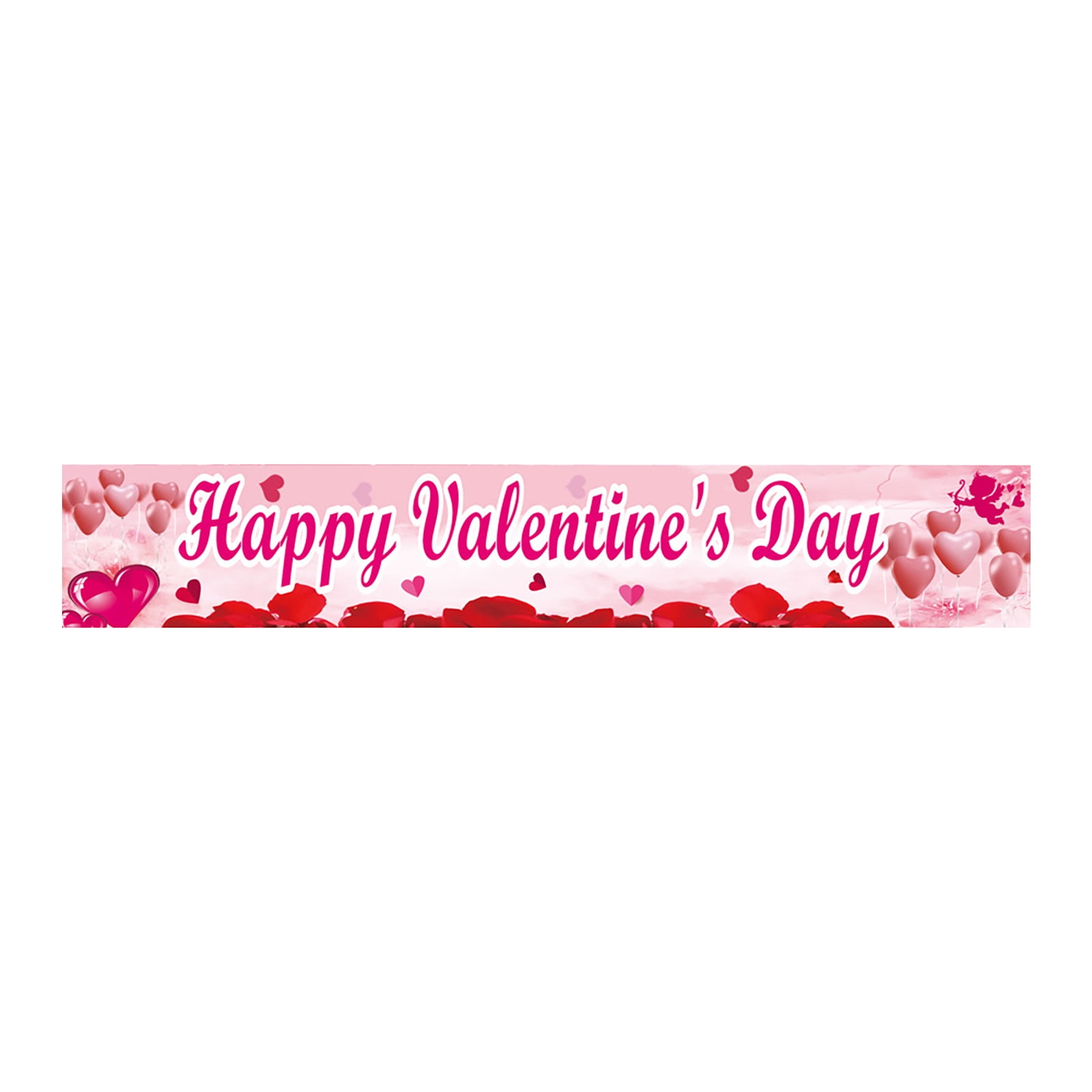 CMrtew Valentine's Day Backdrop Banner Happy Valentine's Day Banner ...