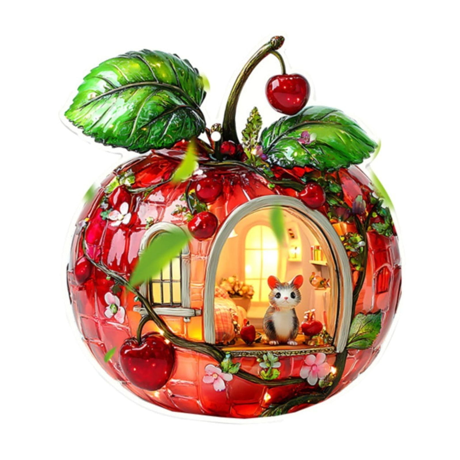 CMrtew ‌Valentine's Day Cat Keychain 2D Flat Acrylic Pendant for Car Backpack Purse Charm Cute ...