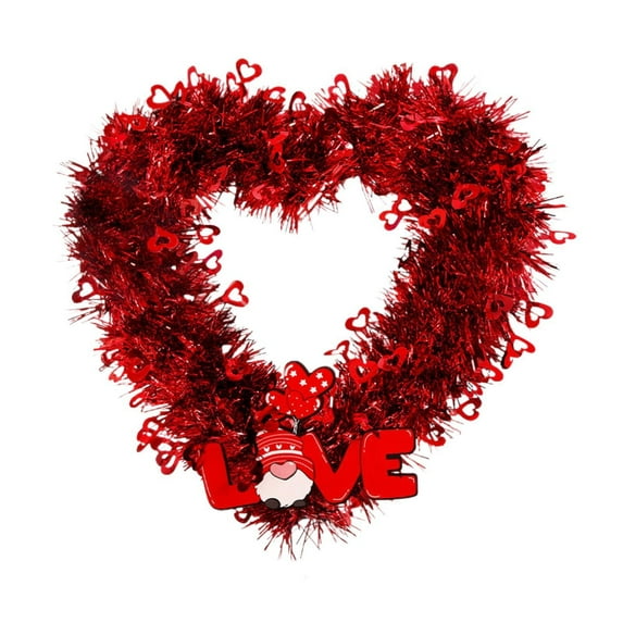 CMrtew Valentine's Day Decor Wreaths with Light for Front Door 12 Inch ...