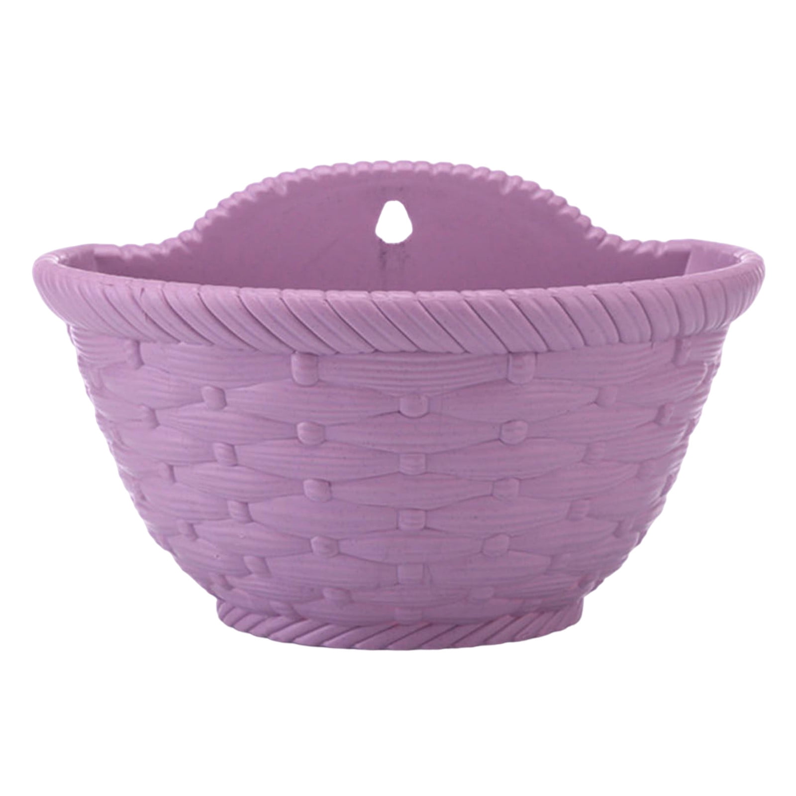 CMrtew Wall Hanging Flower Pots Plastic Semi Circular Fence Hanging Flower Pots Wall Hanging ...