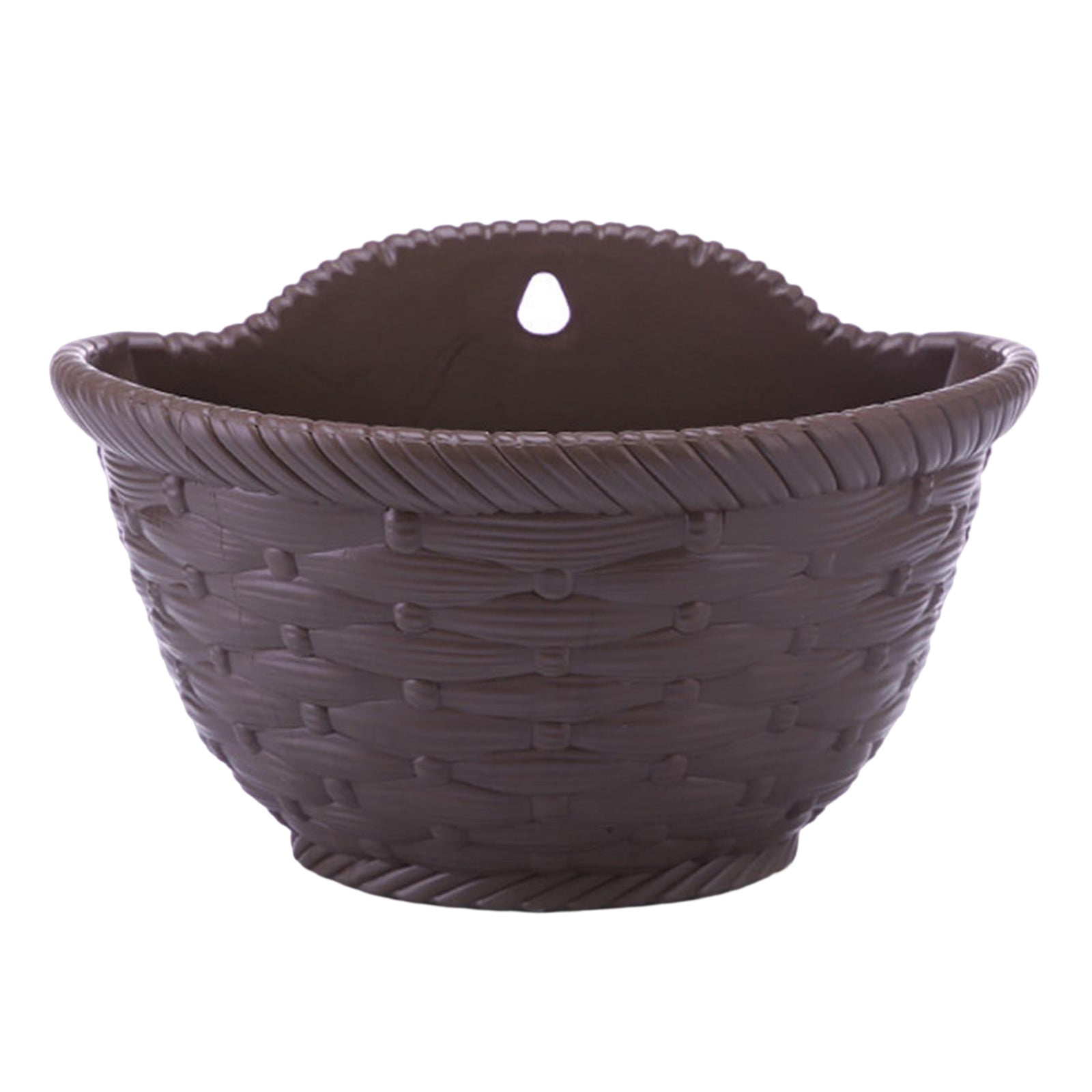 CMrtew Wall Hanging Flower Pots Plastic Semi Circular Fence Hanging Flower Pots Wall Hanging ...