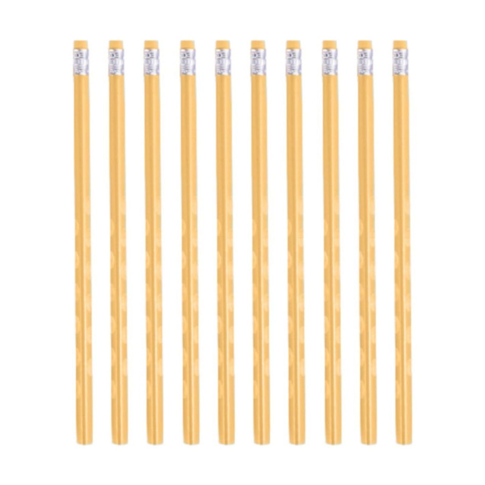 CMrtew ‌Wood Pencils with Rubber (Pack of 10) Inspirational Back School ...