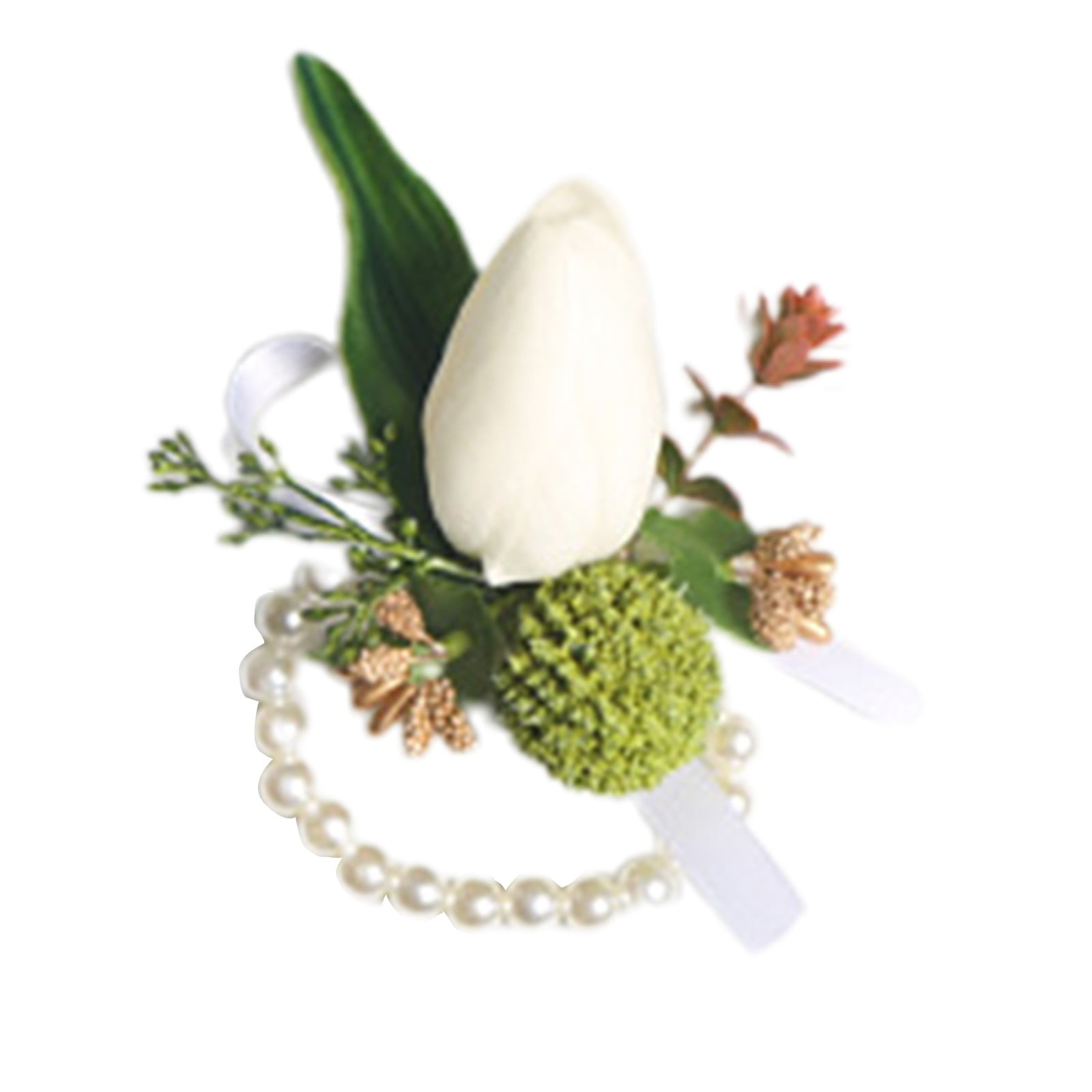 CMrtew ‌Wrist Flower & Boutonniere Artificial Hand Corsage (Prom ...