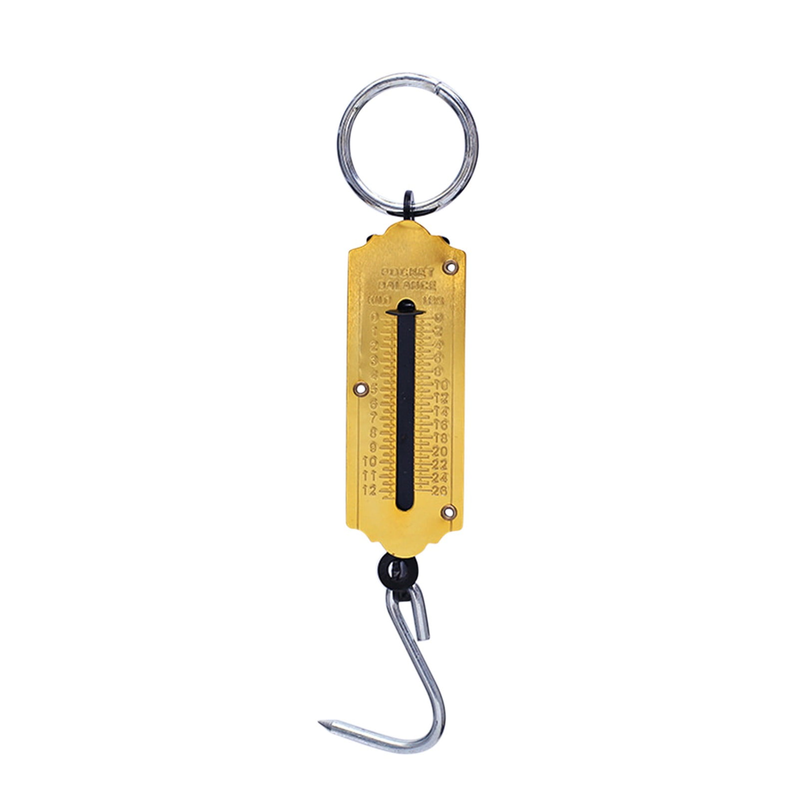 CMrtew Yellow Portable Mechanical Scale Hook Weigh Vertical Portable ...