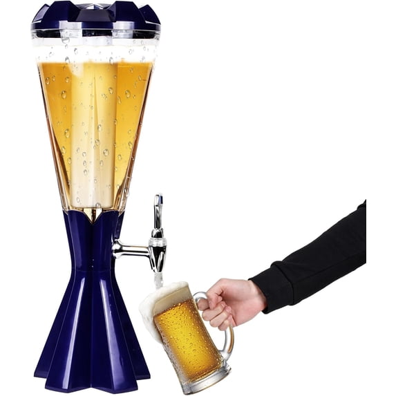 CN 3L Beer Tower Drink Dispenser with Ice Tube & LED Light - Ideal for ...