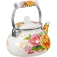 CN Tea Kettle with Comfortable Handle Floral Teapot for Stovetop and ...