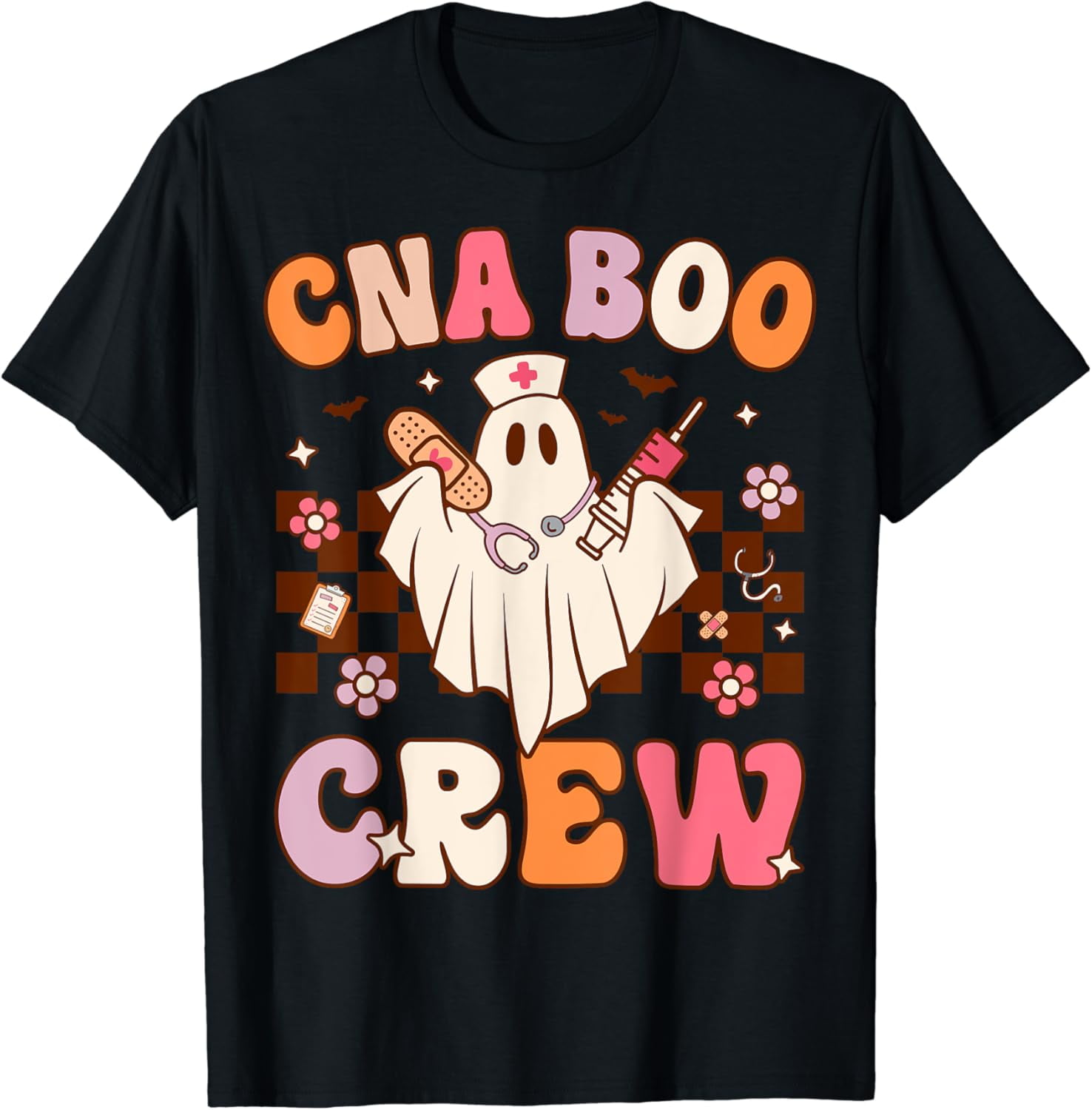 CNA Boo Crew Nurse Costume Halloween Nurse for Women T-Shirt - Walmart.com