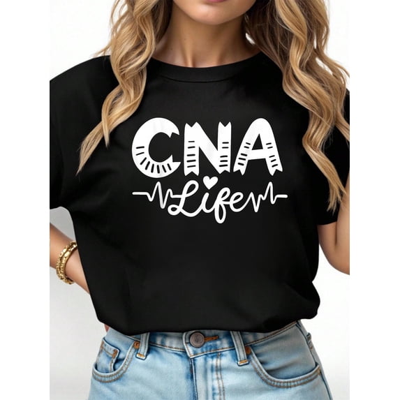 CNA Certified Nursing Assistant CNA Life T-Shirt - Walmart.com