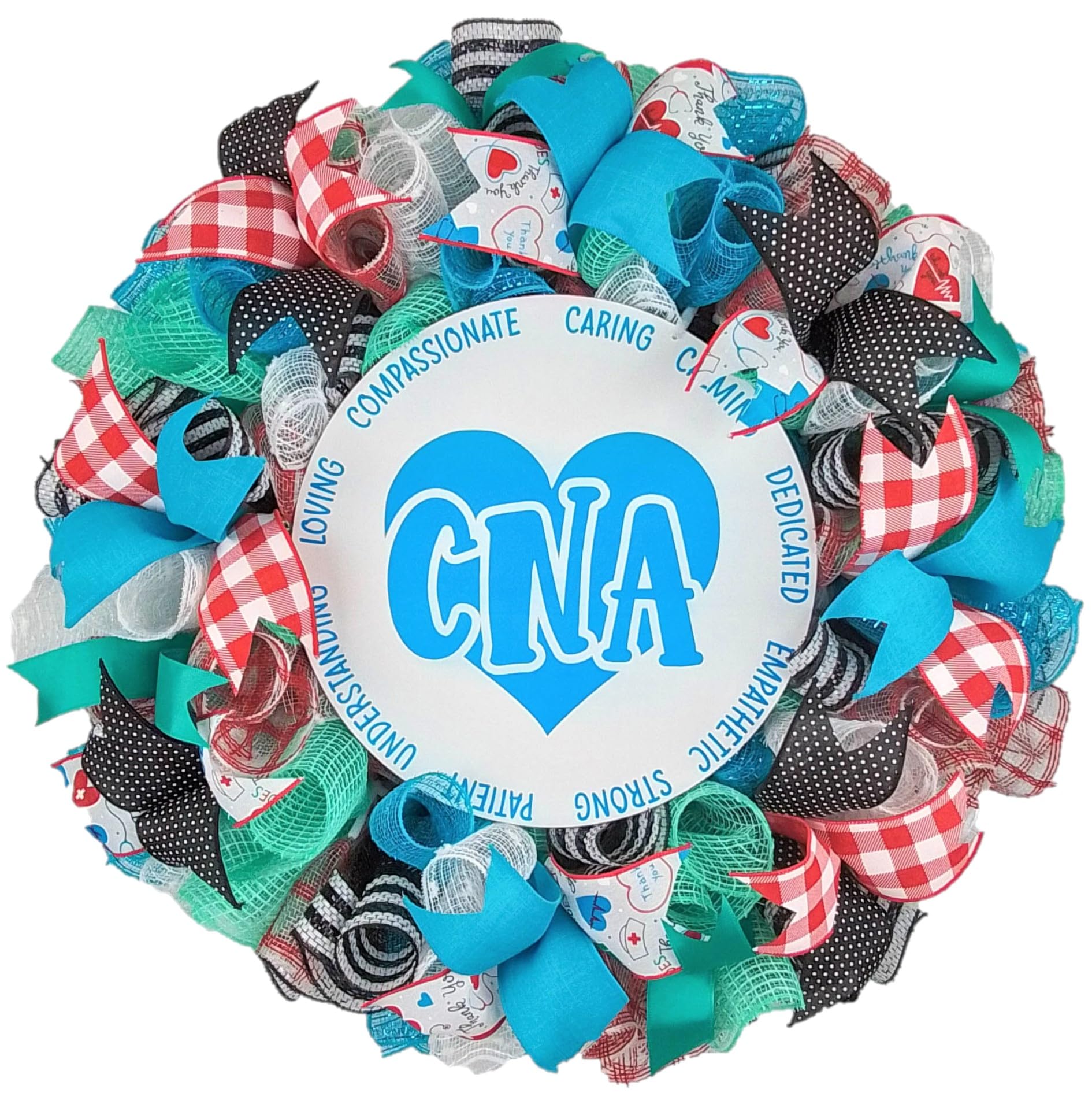 CNA Heroes Wreath - Hospital Nurse Graduation Mesh Wreath - Healthcare ...