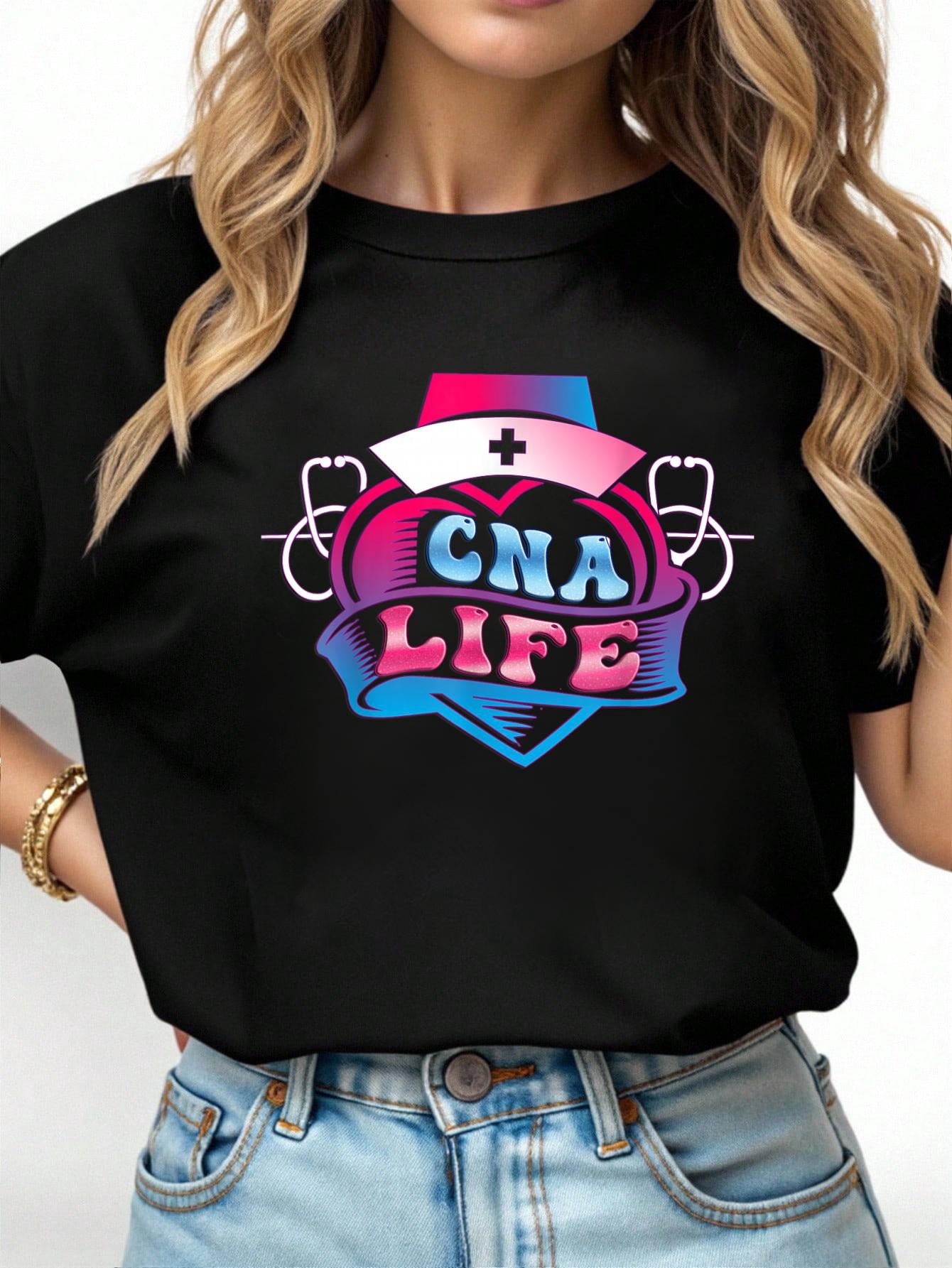 CNA Life Heartbeat Nurse Medical Nursing Assistant CNA T-Shirt ...