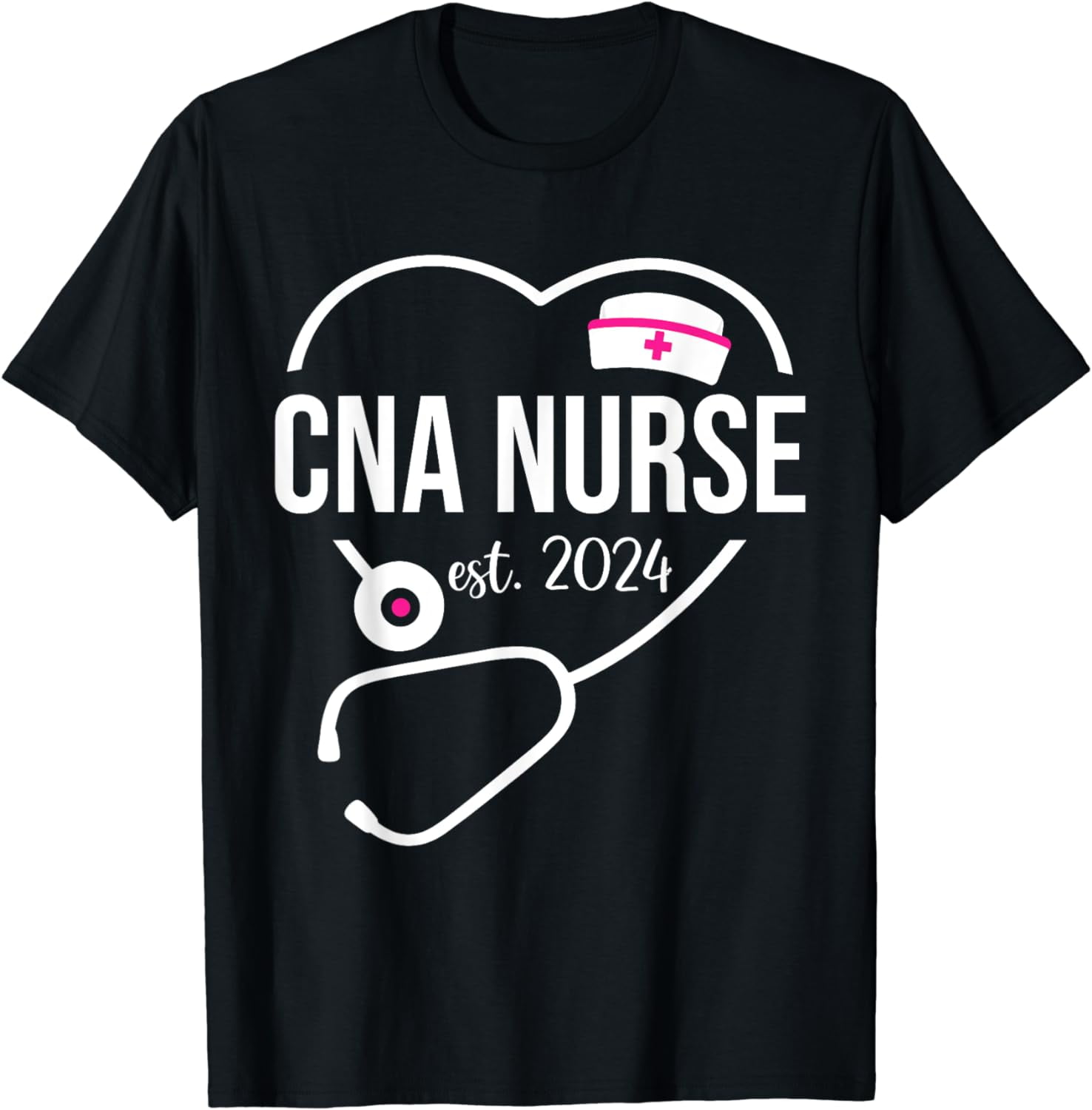 CNA Nurse Est 2024 Certified Nursing Assistant Graduation T-Shirt ...