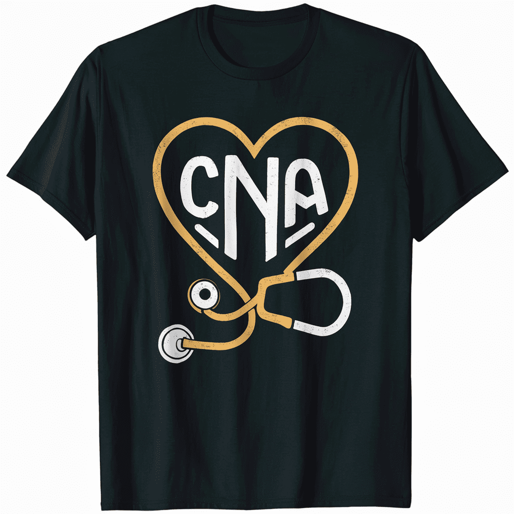 CNA Nurse Stethoscope Tee: Pulse of Dedication - Walmart.com