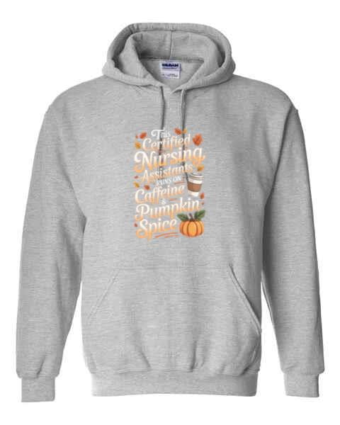 CNA Pumpkin Spice Hoodie Fall Nurse Retro Graphic Style up to 5XL ...