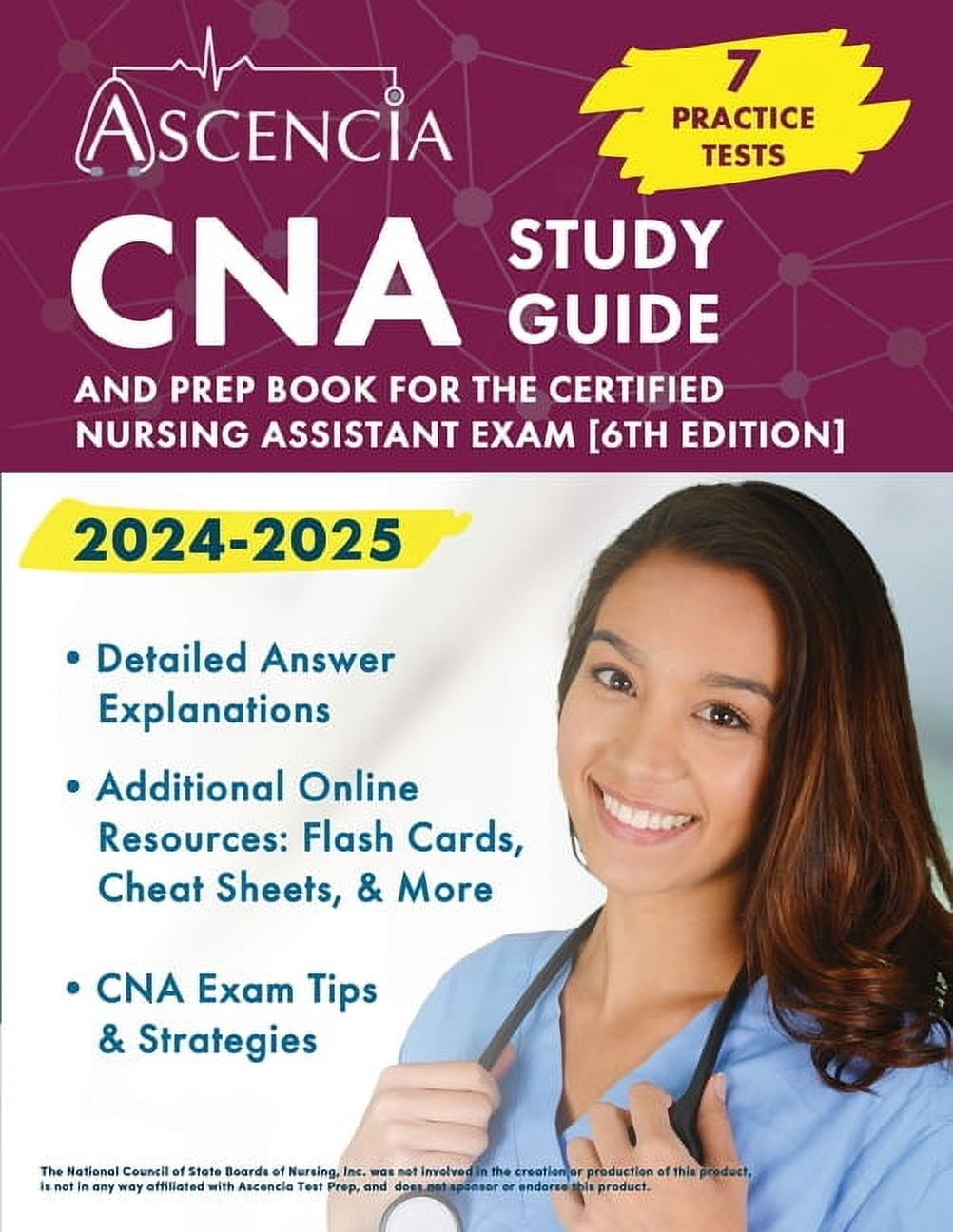 CNA Study Guide 2024-2025: 7 Practice Tests and Prep Book for the ...