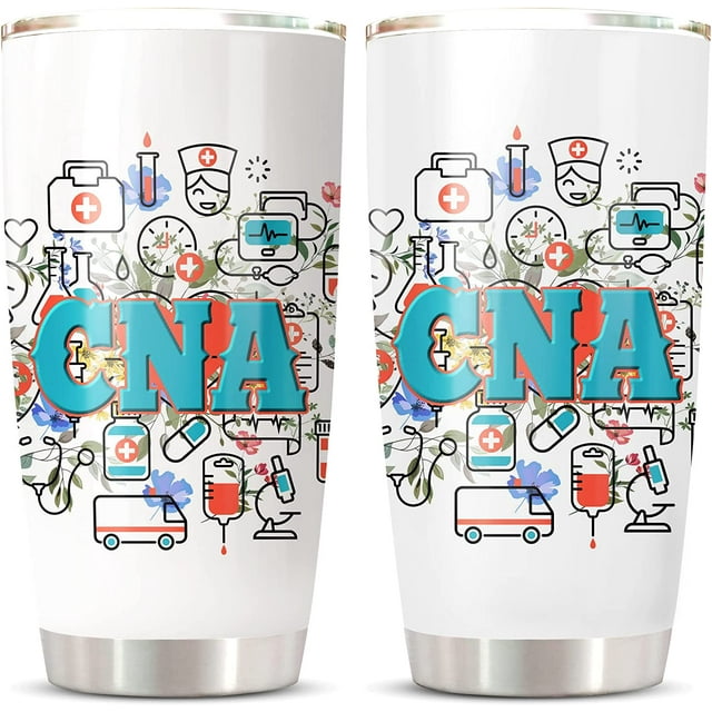 CNA Tumbler 20 Oz with Lid, Nurse Tumbler Isulated Stainless Steel, CNA ...