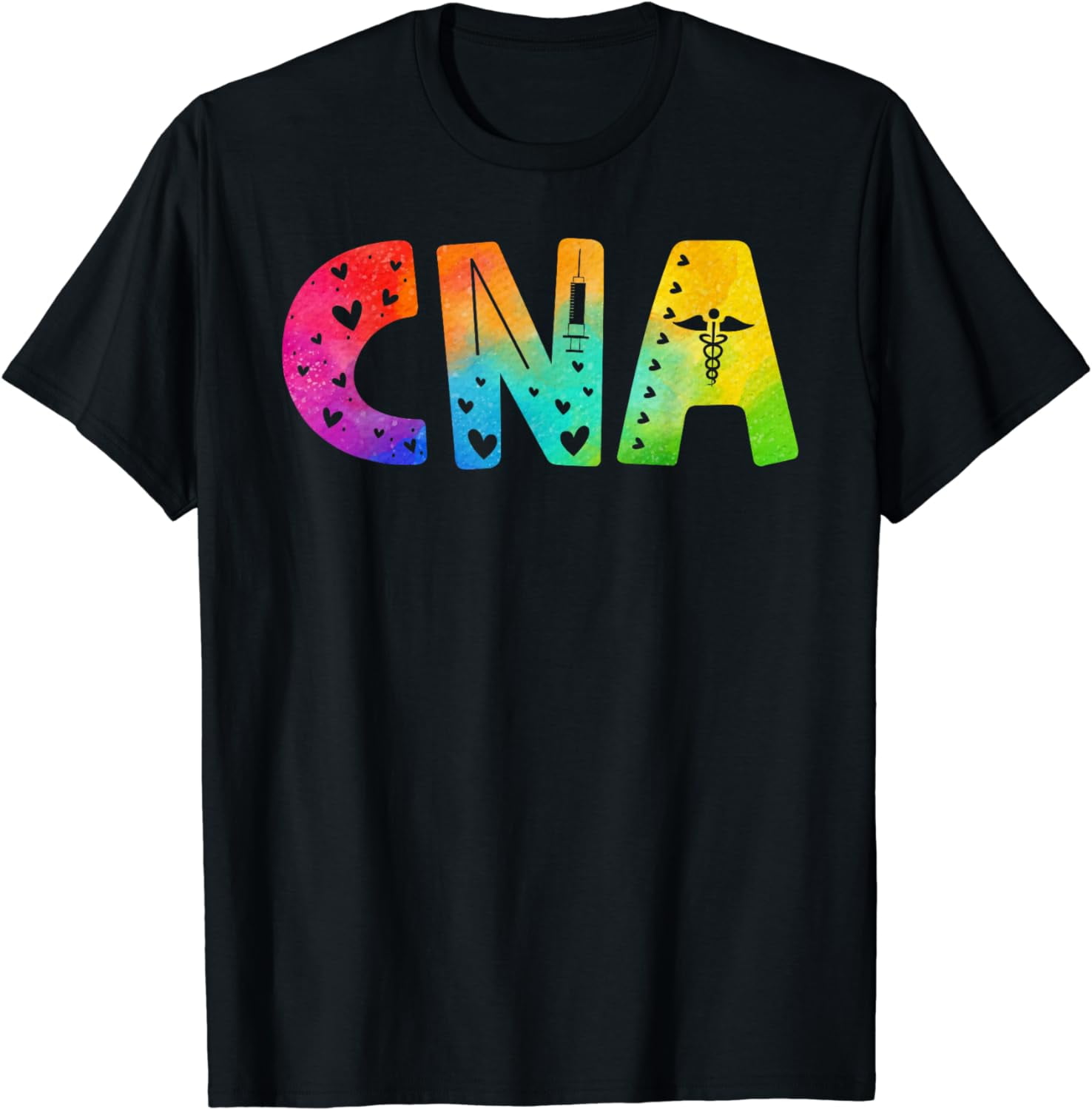 CNA Watercolor - Funny Certified Nurse Assistant T-Shirt - Walmart.com