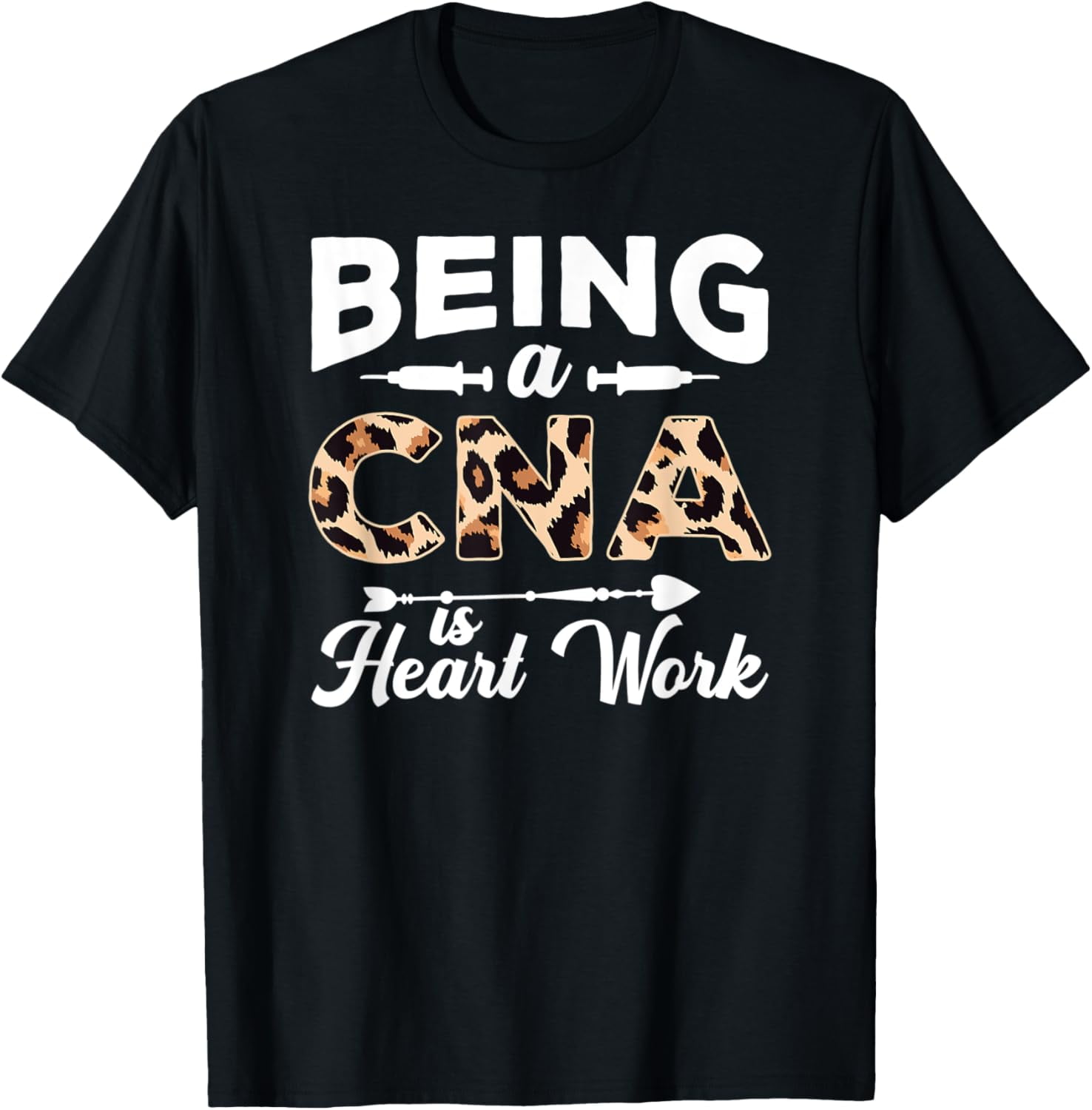 CNA Women Men Cheetah Registered Nurse RN Coworker Funny T-Shirt ...