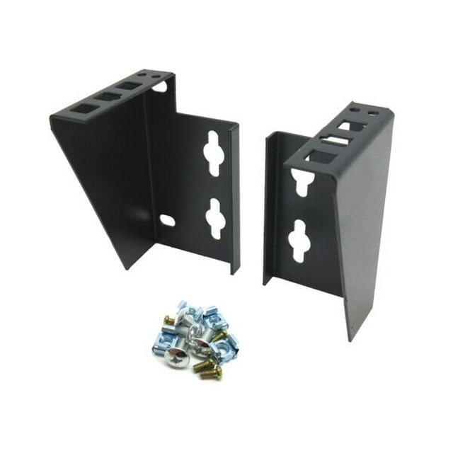 CNAweb 1U 19" Network Rack Bracket for Wallmount Vertical Hang or Desk ...