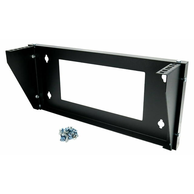 CNAweb 2U Folding 19-Inch Wall Mountable Vertical Network Rack and ...