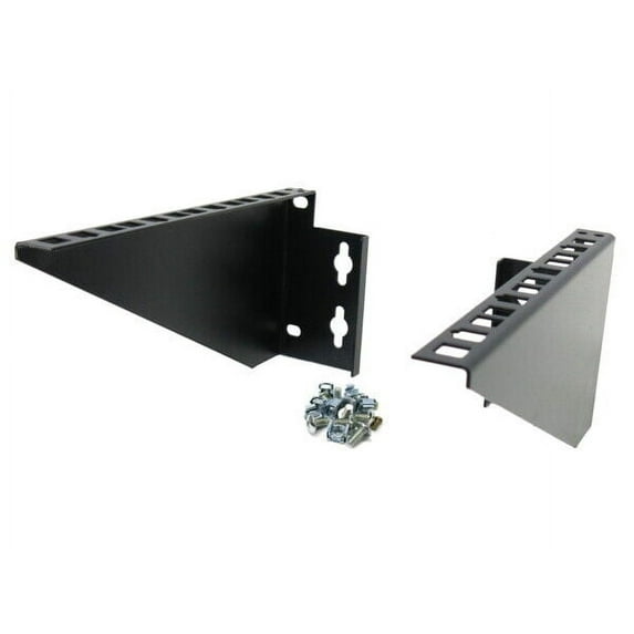 CNAweb 4U 19" Network Rack Bracket for Wallmount Vertical Hang or Desk ...