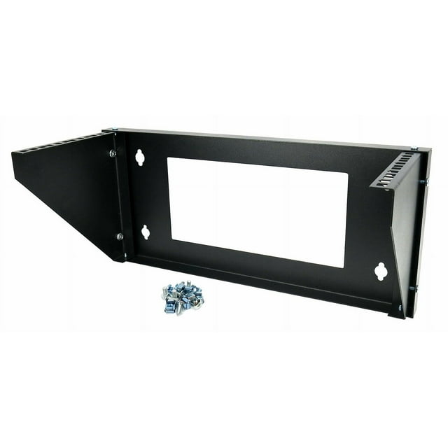 CNAweb 4U Folding 19-Inch Wall Mountable Vertical Network Rack and ...