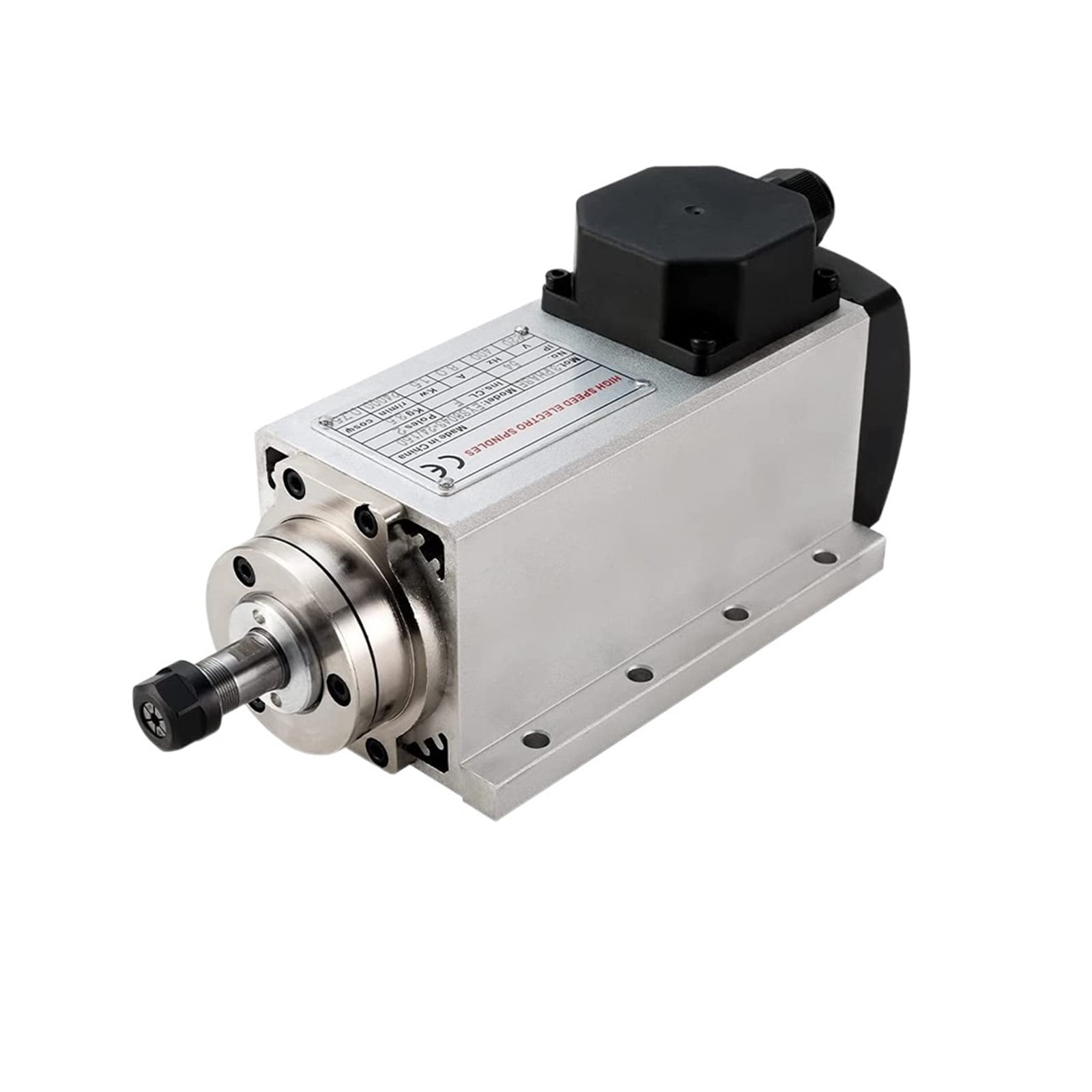 CNC 1.5KW Air Cooled spindle square Motor 4 Bearings 24000RPM 400HZ CNC ...