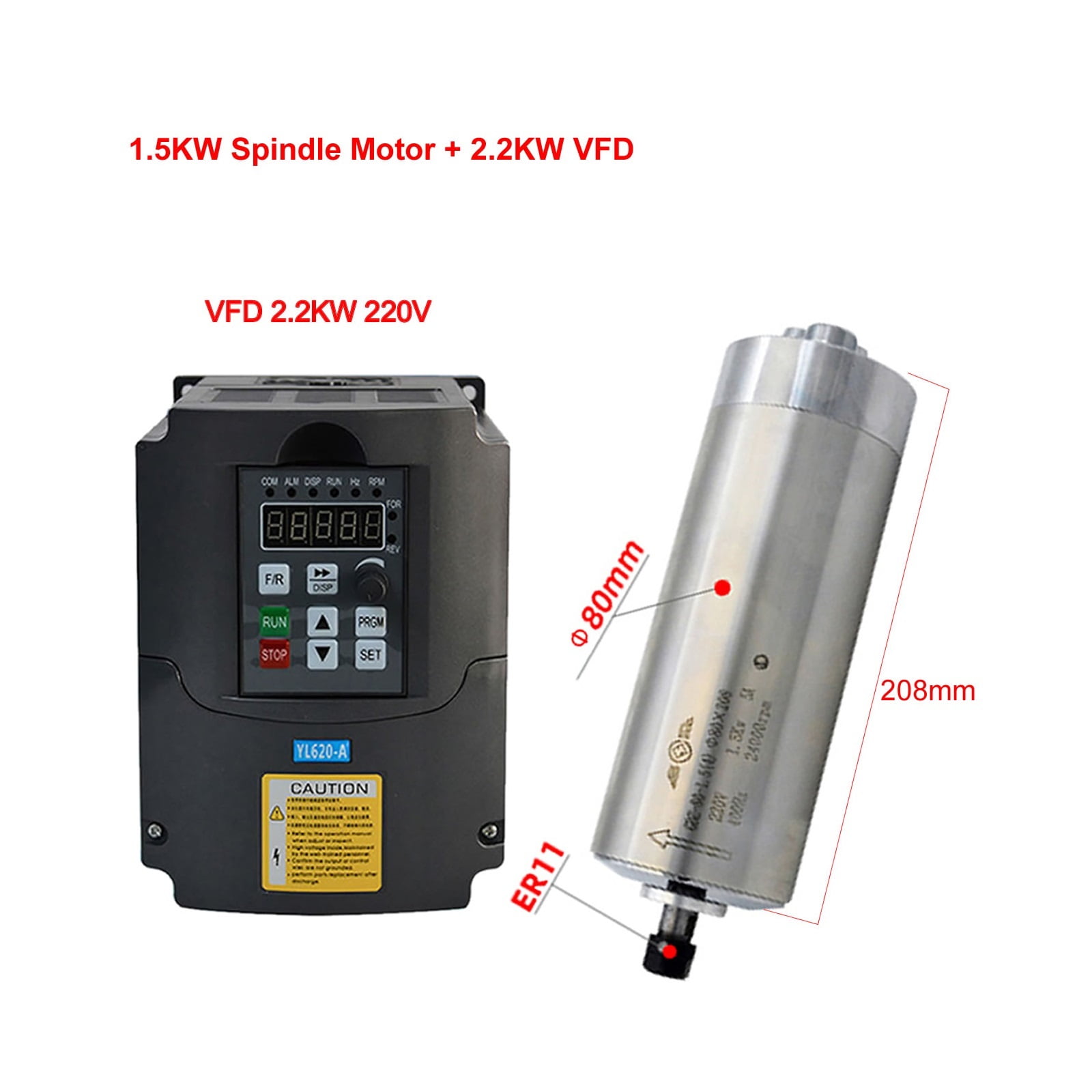 CNC 2.2KW 1.5KW Frequency Converter VFD Variable Frequency Driver ...