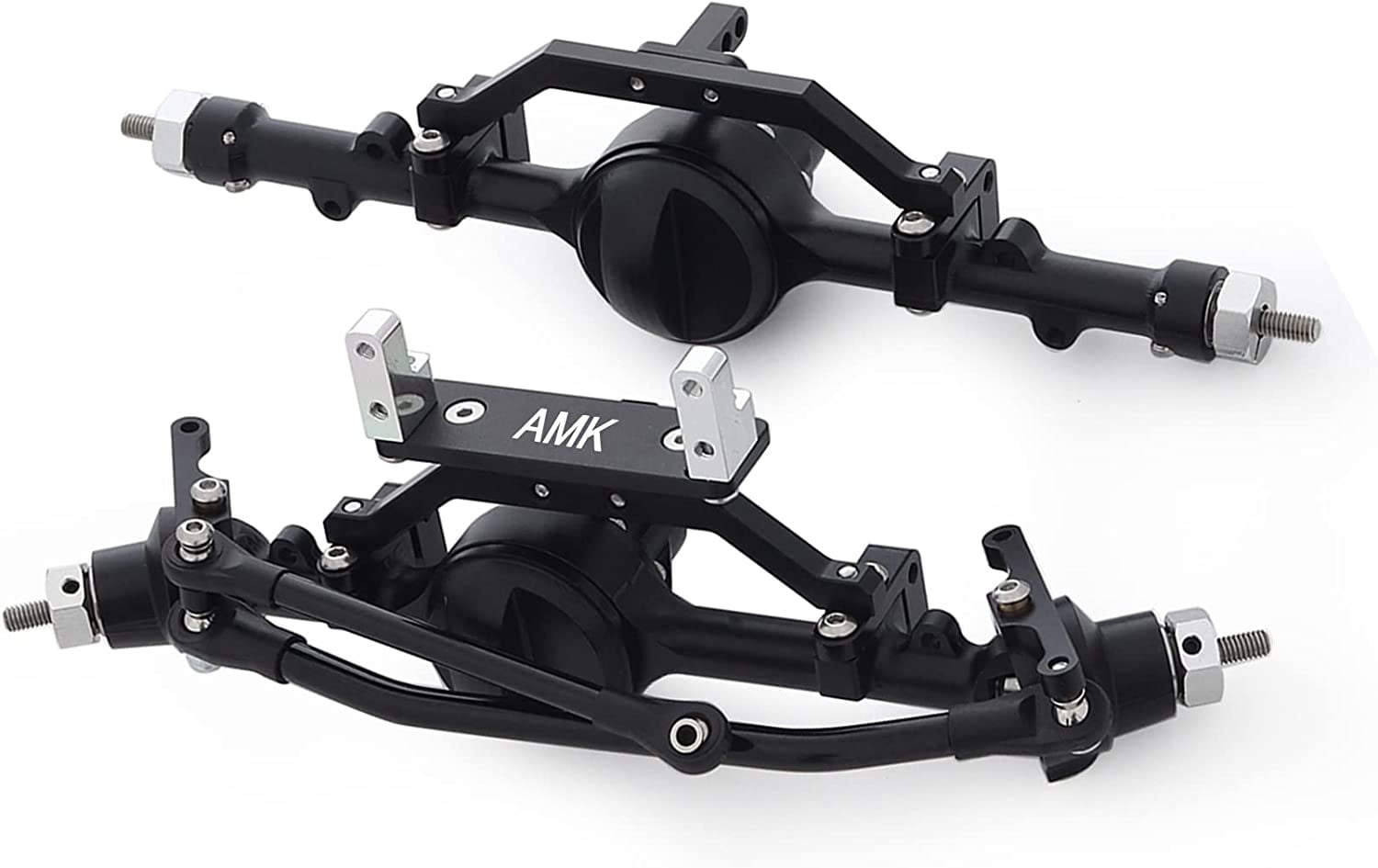 CNC Aluminum Alloy Front Rear Axle Complete Set for 1/10 RC Crawler RC ...