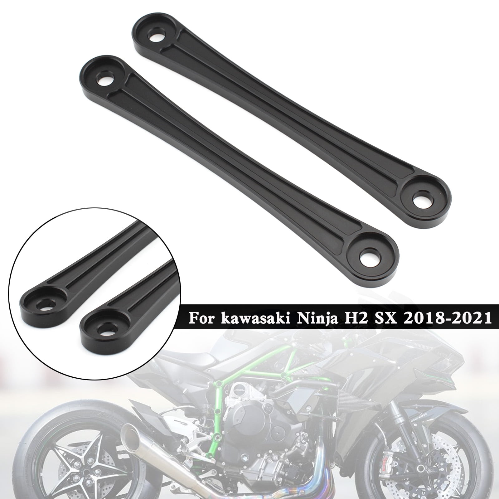 CNC Aluminum Lowering Link Kit 30mm For kawasaki Ninja H2 SX 2018-2021 ...