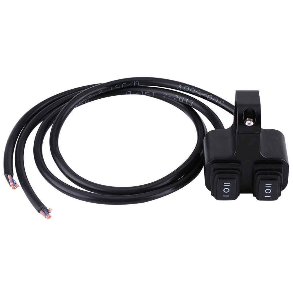 CNC Aluminum Motorcycle Handlebar Mount Headlight, 3-Way On/Off Dual ...