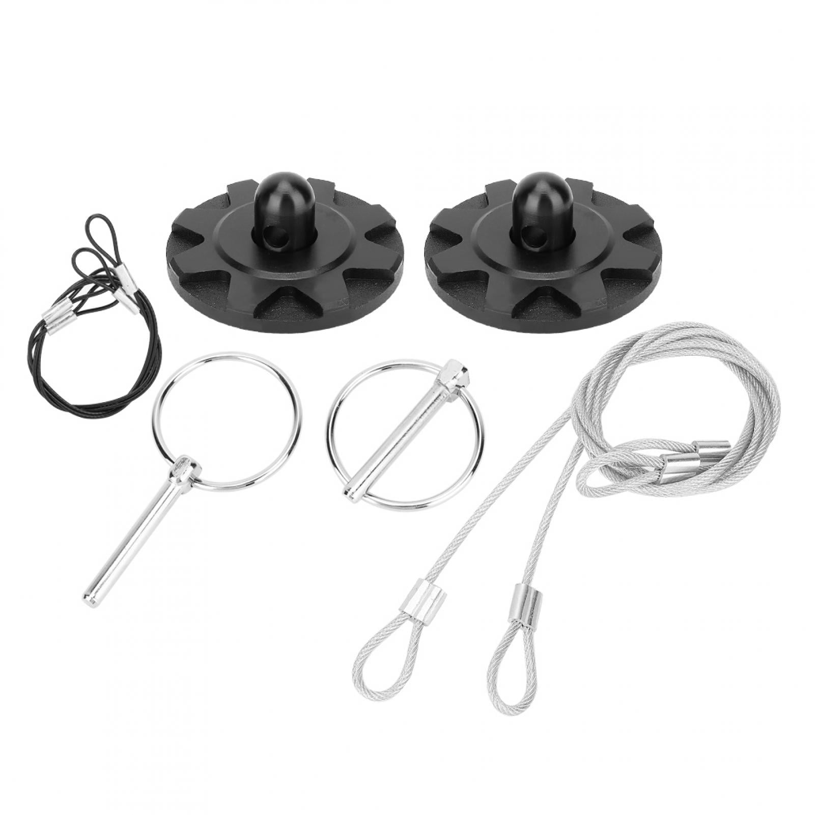 CNC Billet Aluminum Racing Hood Pin Lock Latch Kit - Walmart.com