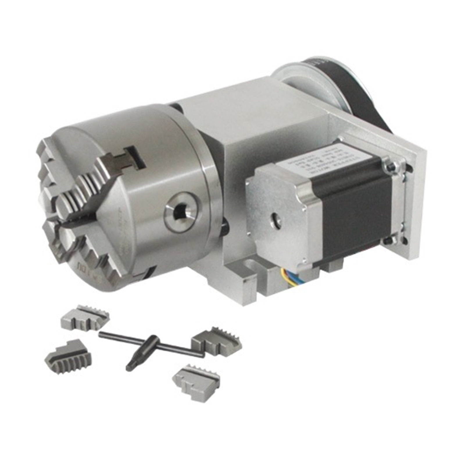 CNC Dividing Head CNC Dividing Plate Fourth Axis A Axis Four-jaw Chuck ...