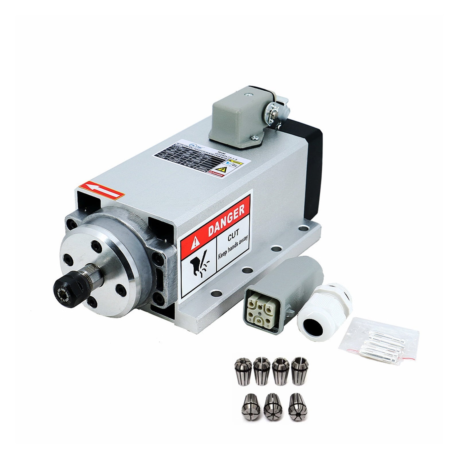 CNC Machine Tool Spindle 1500w 1.5kw 24000RPM 400hz ER11 Air Cooling ...