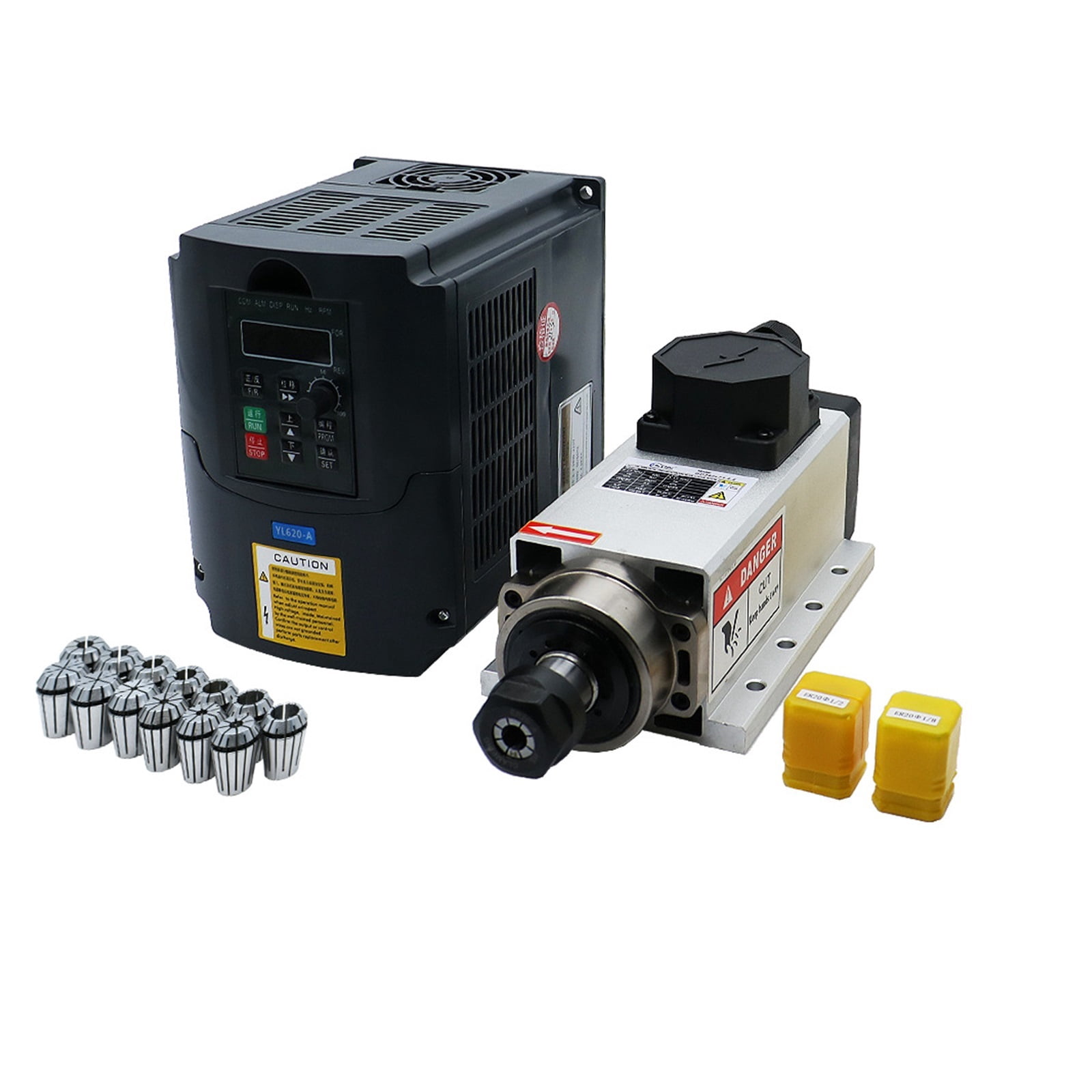 CNC Machine Tool Spindle 2200w 2.2kw 24000RPM ER20 Air Cooling Spindle ...