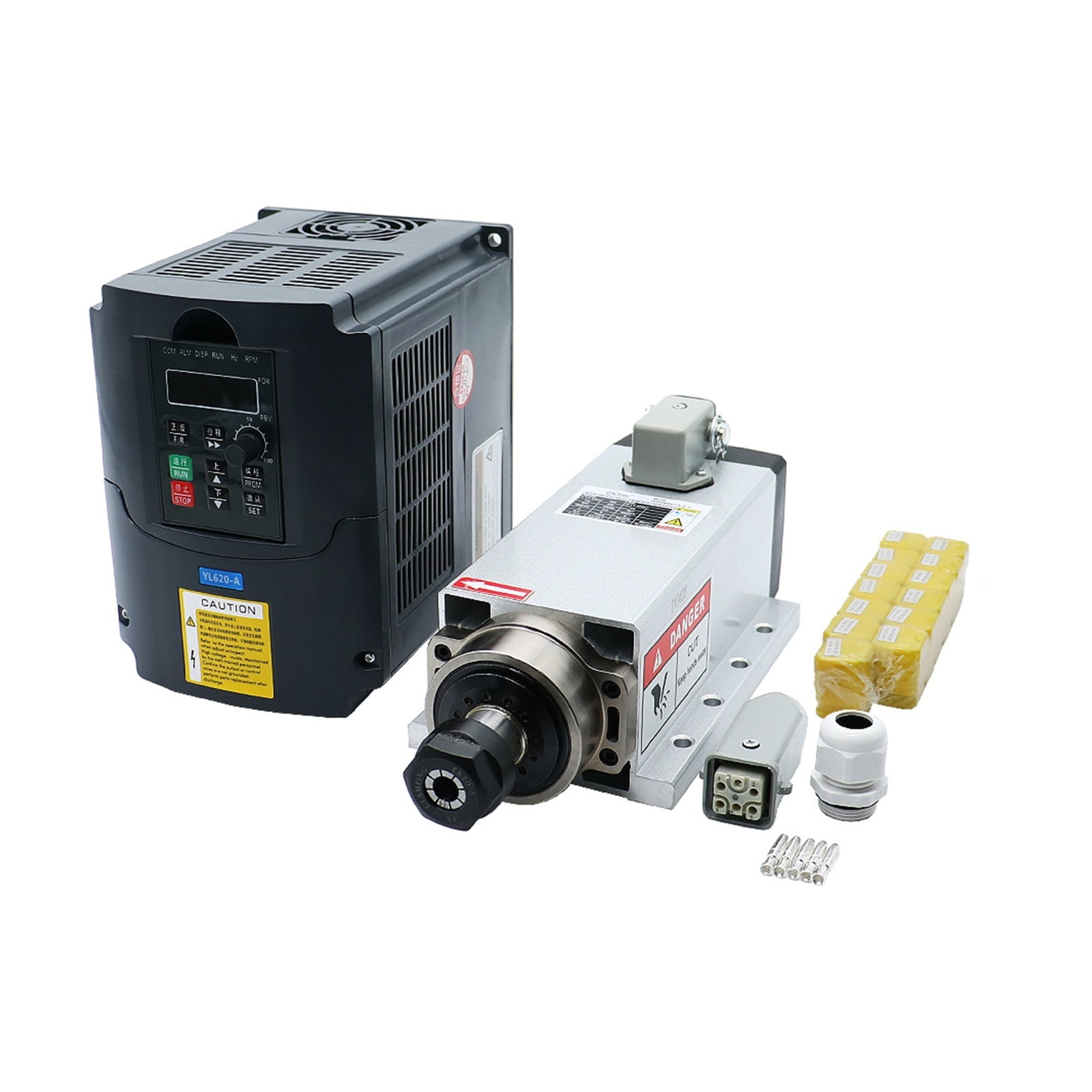 CNC Machine Tool Spindle 2200w 2.2kw 24000RPM ER20 Air Cooling Spindle ...