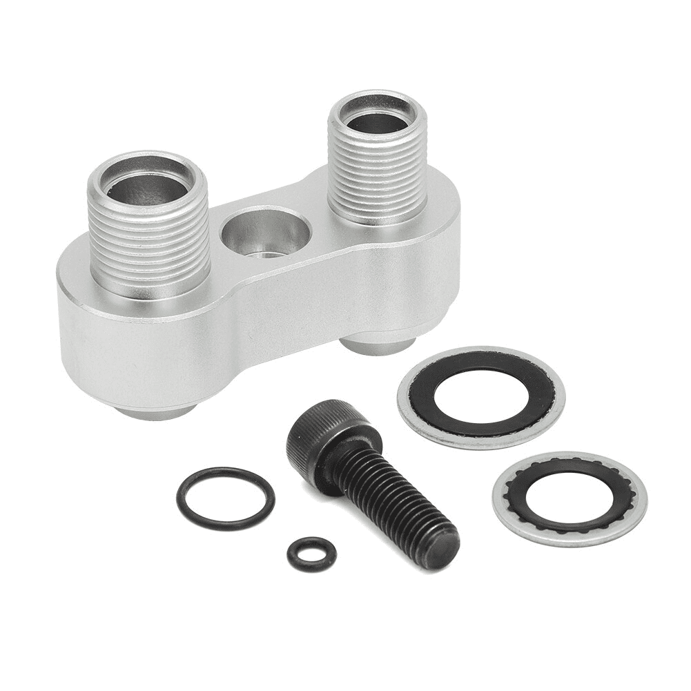 CNC Machined Billet Aluminum AC Compressor Adapter Fitting for LS/GM R4 ...