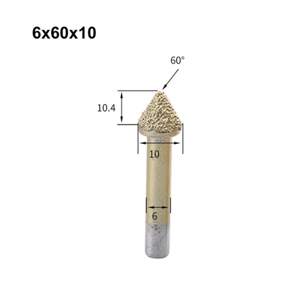 CNC Milling Cutter Double Frosted Tapered V-Shaped Marble Stone Carving ...