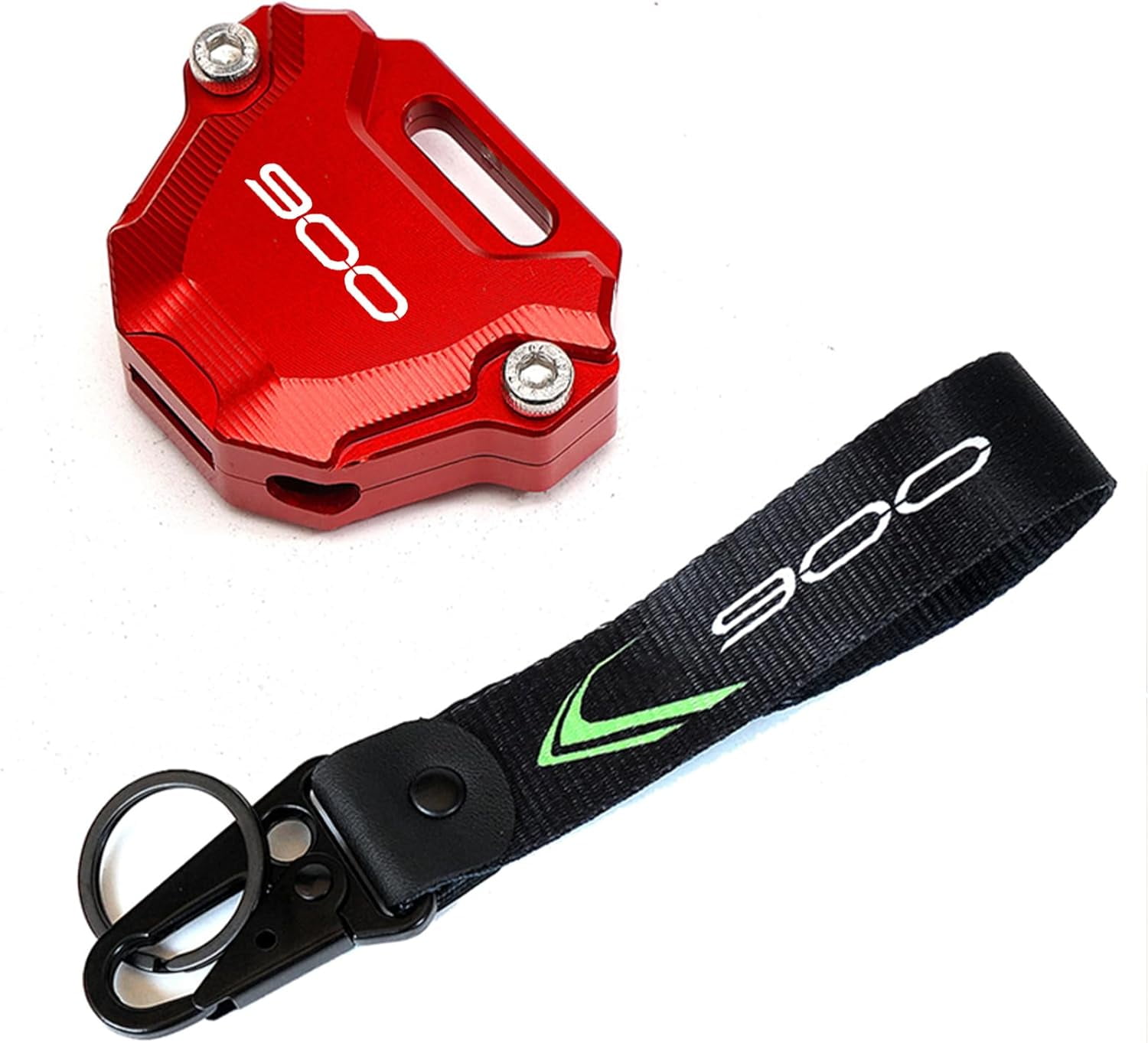 CNC Motorcycle Key Cover Case Shell Key Chain Keyring Fit For Kawasaki ...