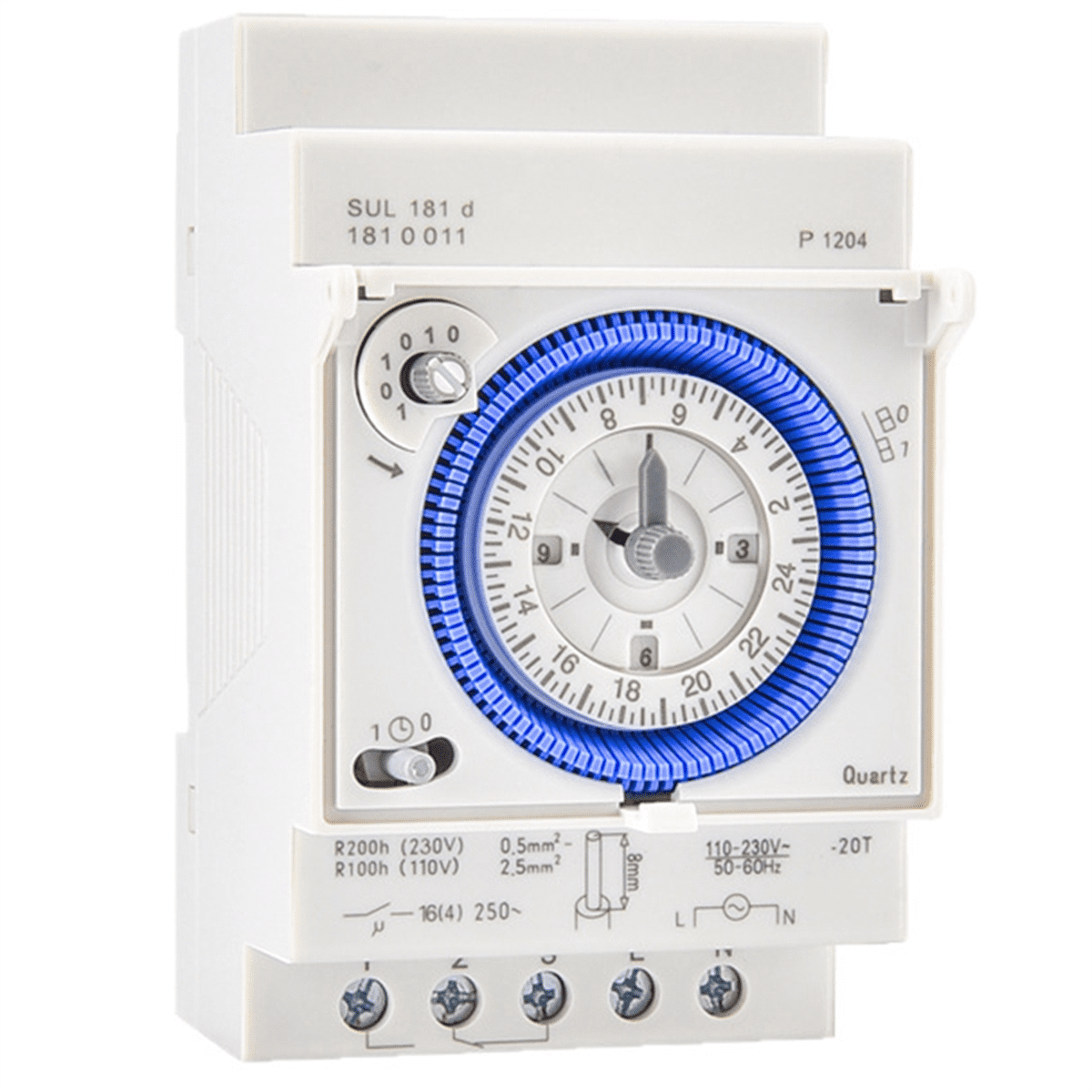 CNC SUL181d Time Relay Track Installation Mechanical Timer AC110-230V ...