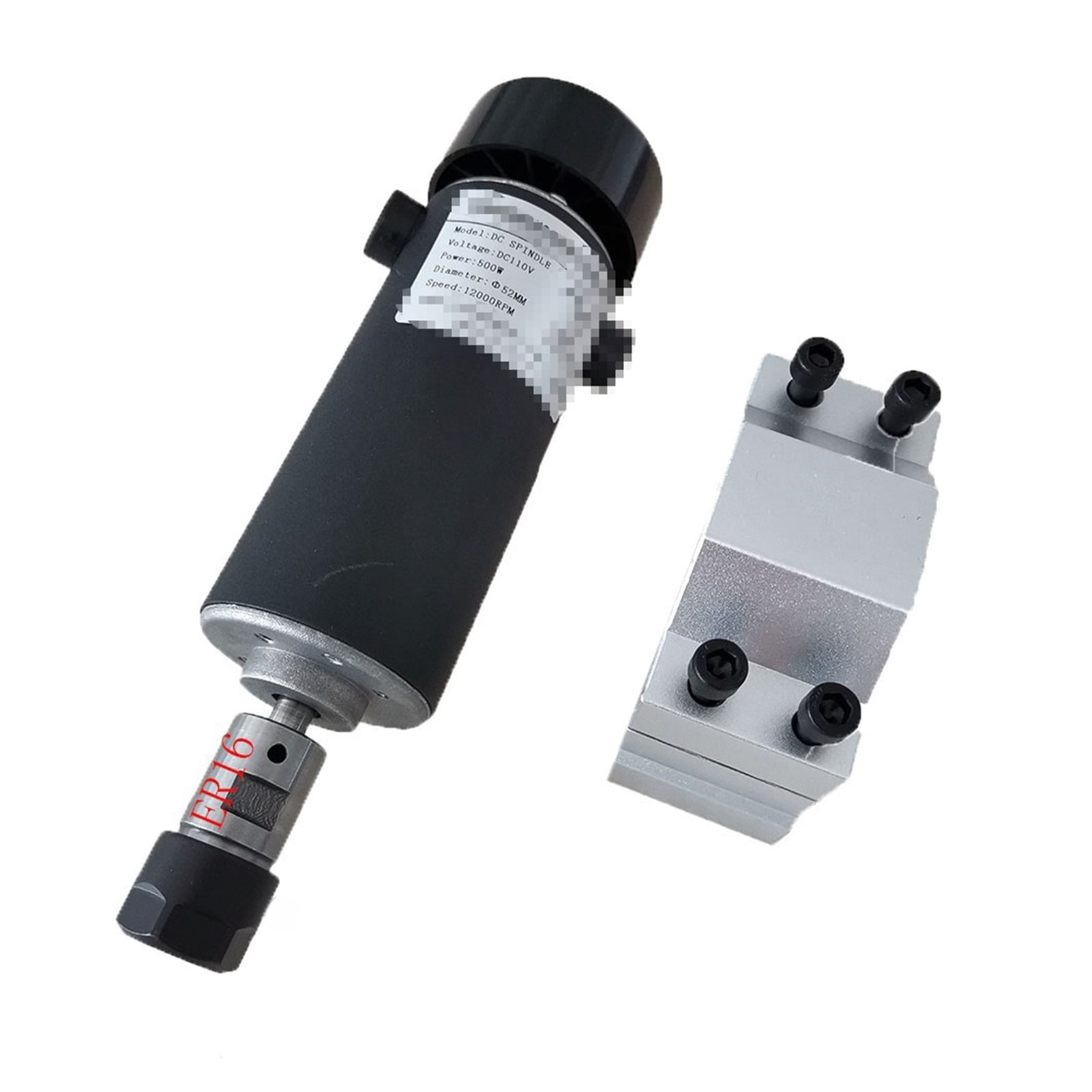 CNC Spindle 500w ER11 Collet 52MM Diameter DC Small 0.5kw Air Cooled ...