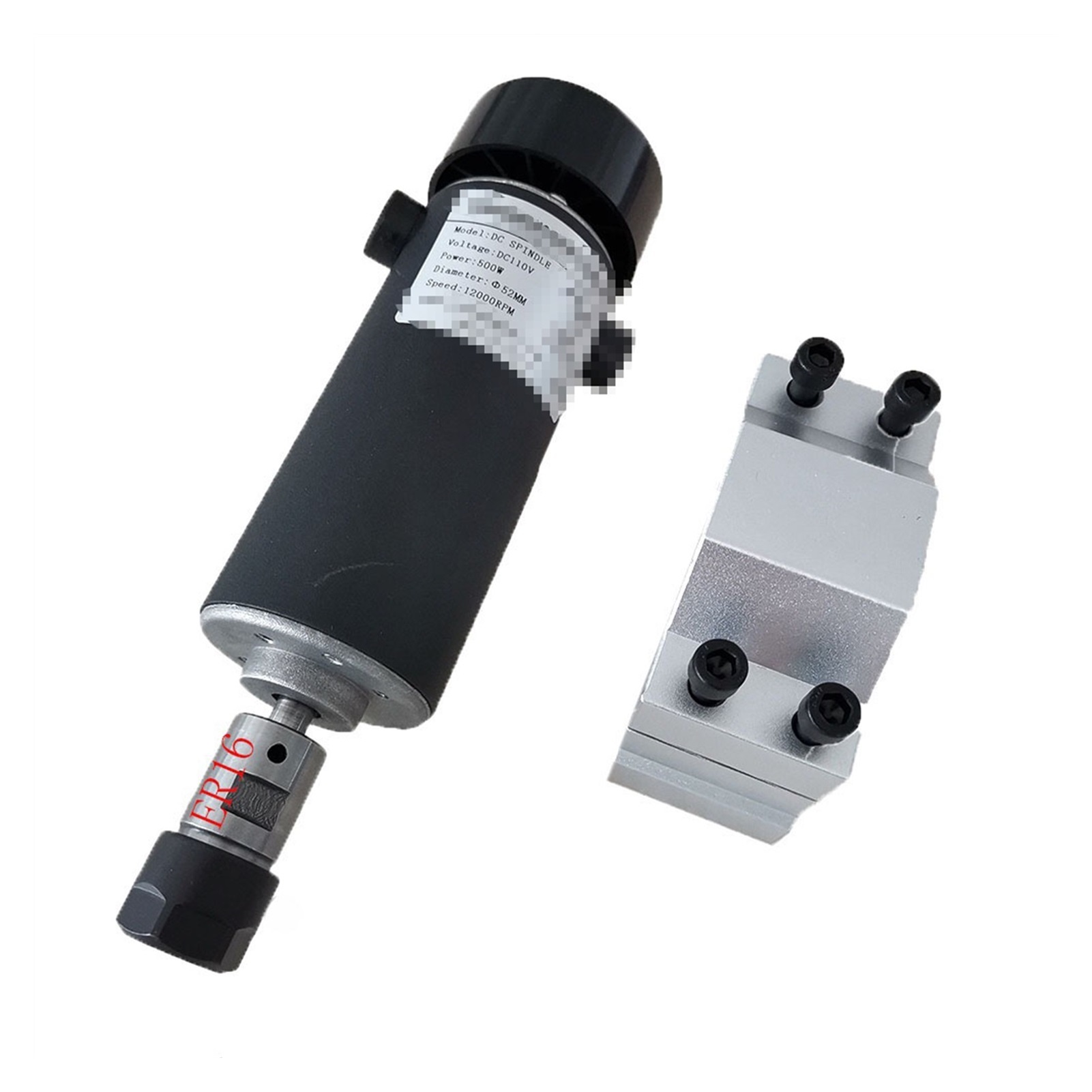 CNC Spindle 500w ER11 Collet 52MM Diameter DC Small 0.5kw Air Cooled ...