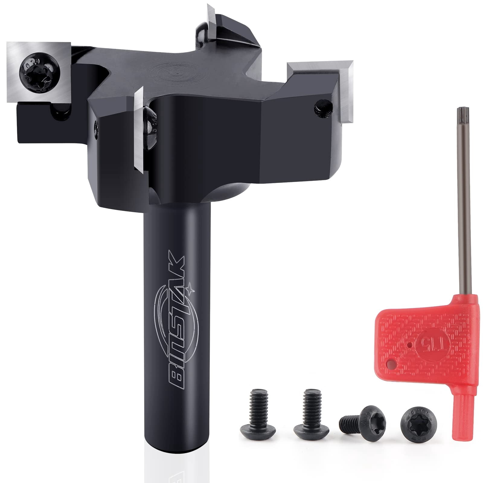 CNC Spoilboard Surfacing Router Bit, 1/2" Shank 2-1/2" Cutting Diameter ...