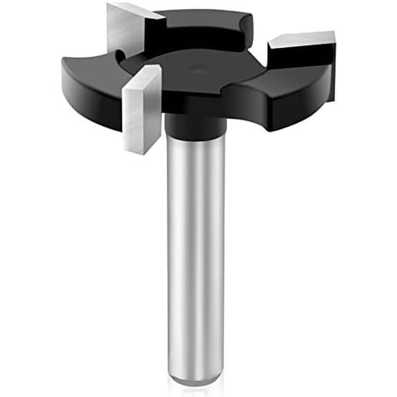 CNC Spoilboard Surfacing Router Bit 1/4 inch Shank, 1-1/4 inch Diameter ...