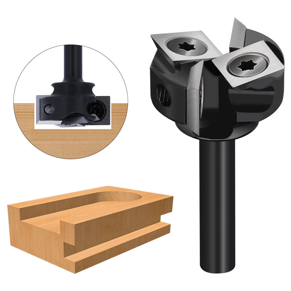 CNC Spoilboard Surfacing Router Bit 1/4Shank Slab Flattening Wood ...