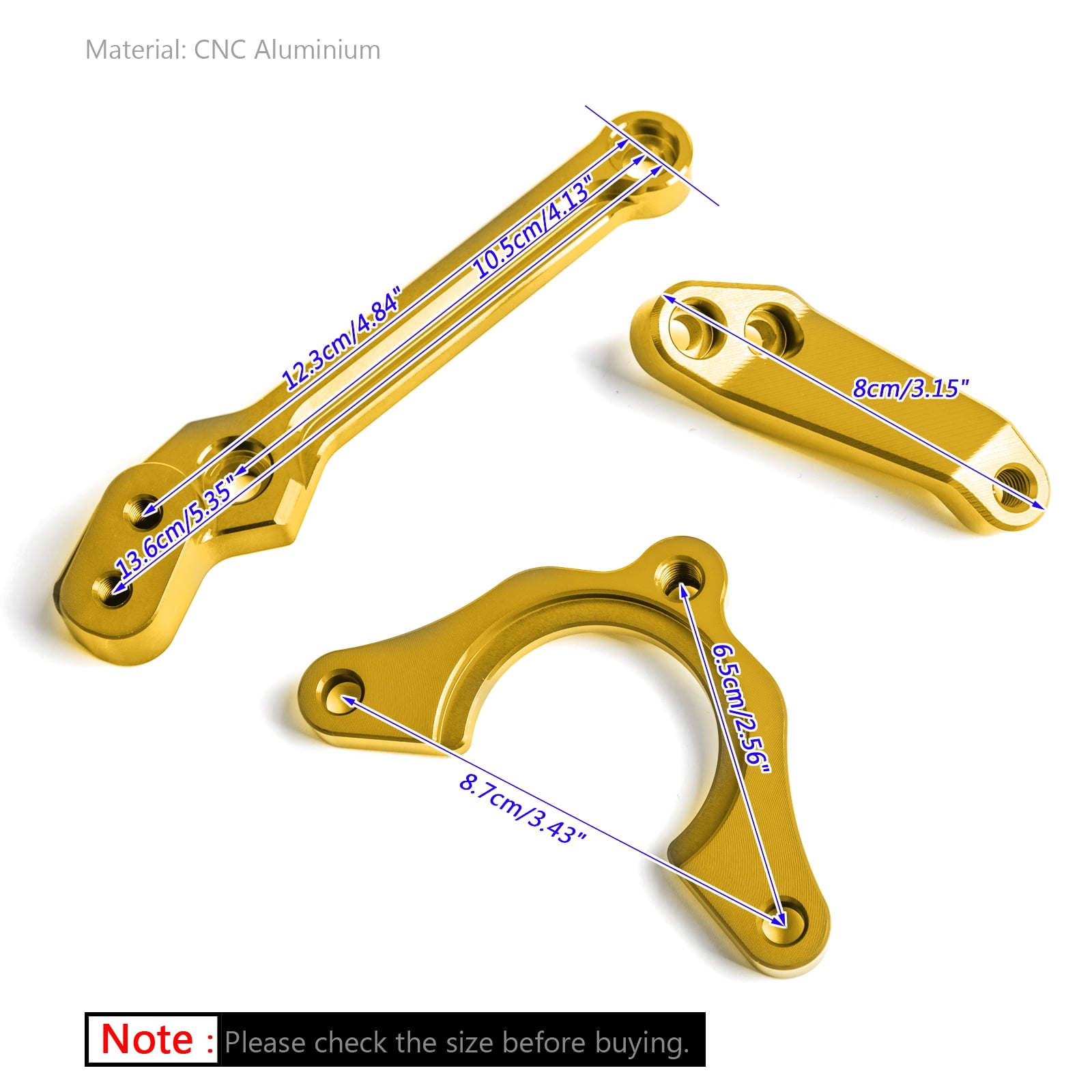 CNC Steering Damper Stabilizer Linear Bracket For Kawasaki Z900 2017 ...